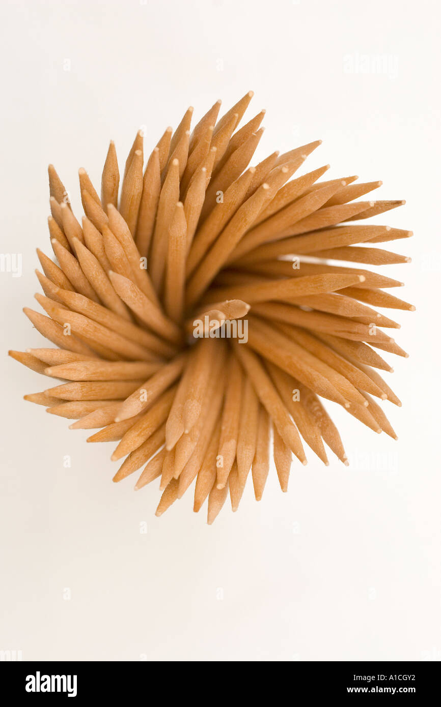 A pot of cocktail sticks shot from overhead Stock Photo - Alamy