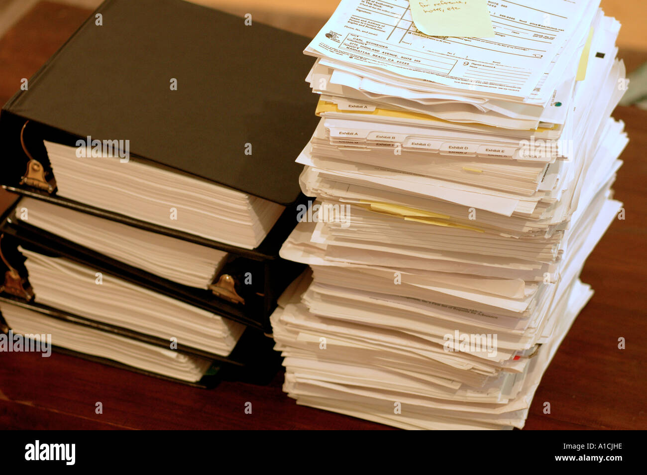 Stacks of legal documents and paperwork Stock Photo - Alamy