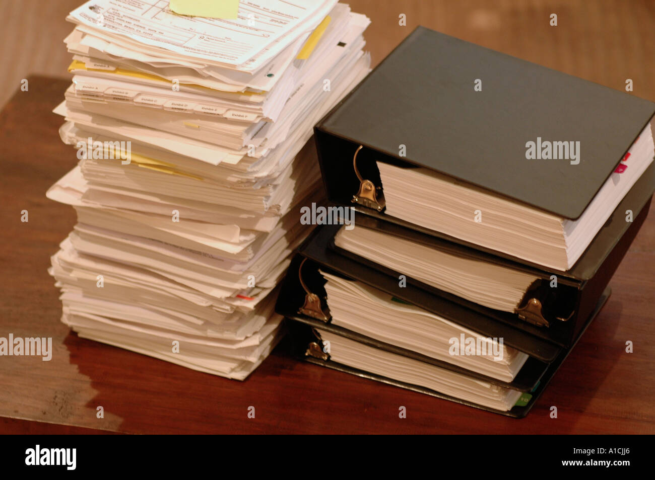 Stacks of legal documents and paperwork Stock Photo - Alamy