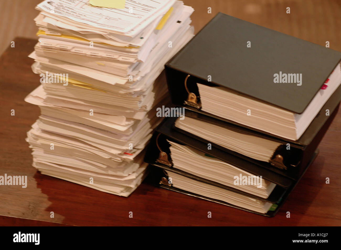 Stacks of legal documents and paperwork Stock Photo - Alamy