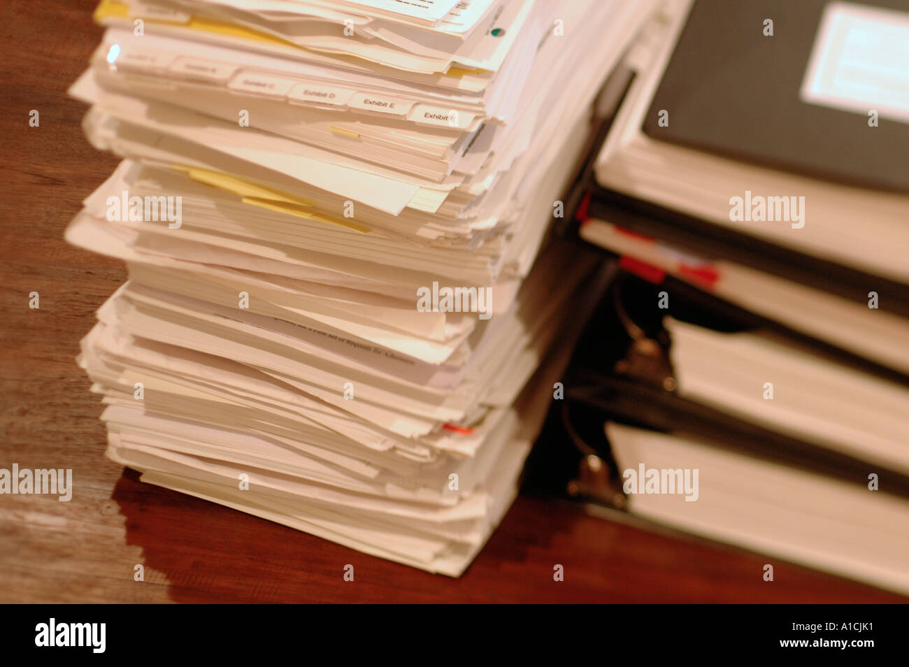 Stacks of legal documents and paperwork Stock Photo - Alamy
