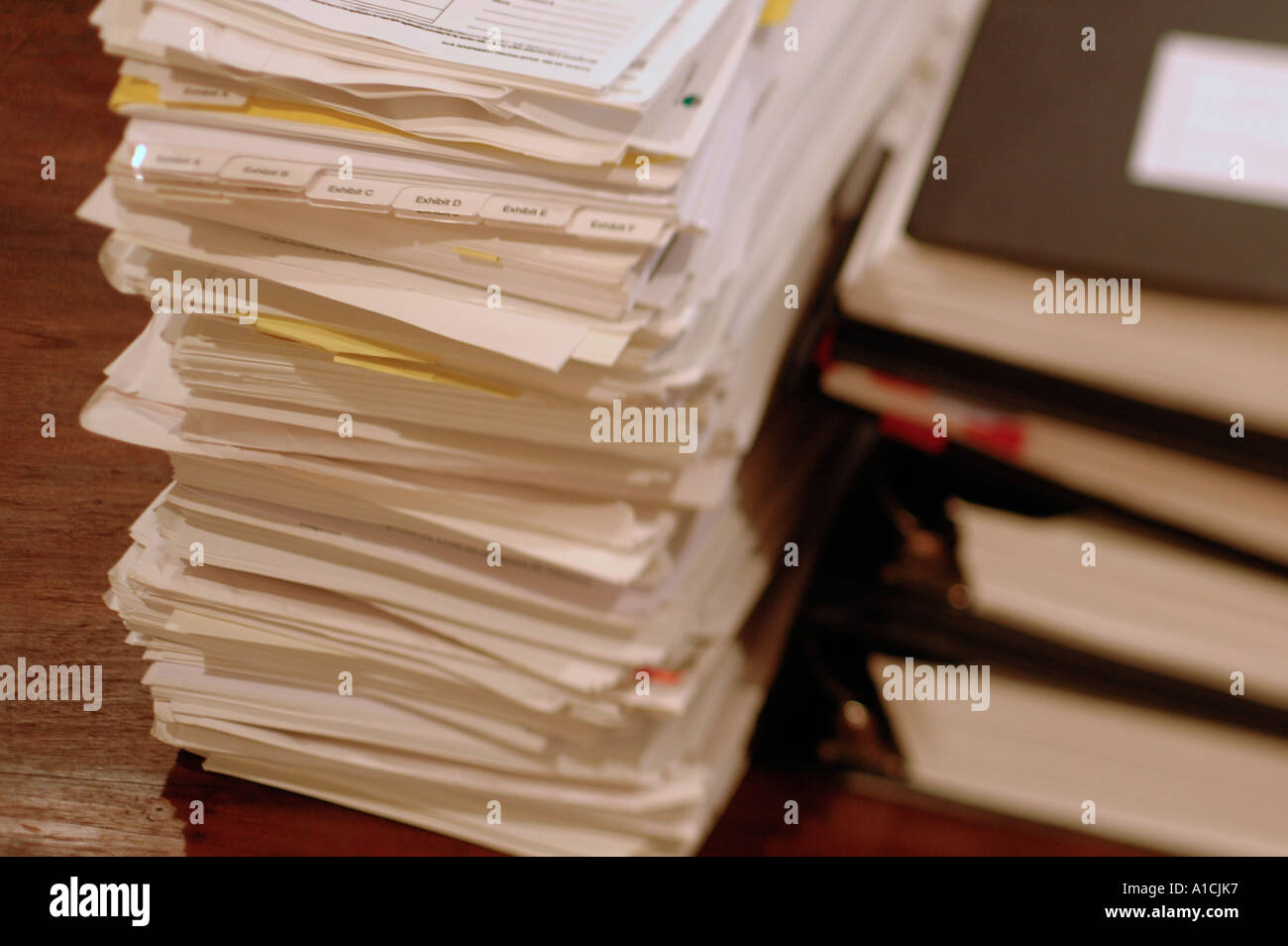 Stacks of legal documents and paperwork Stock Photo - Alamy