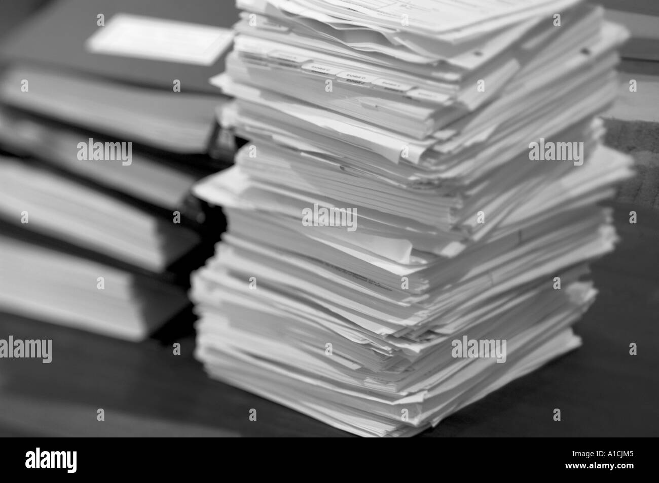 Stacks of legal documents and paperwork Stock Photo - Alamy