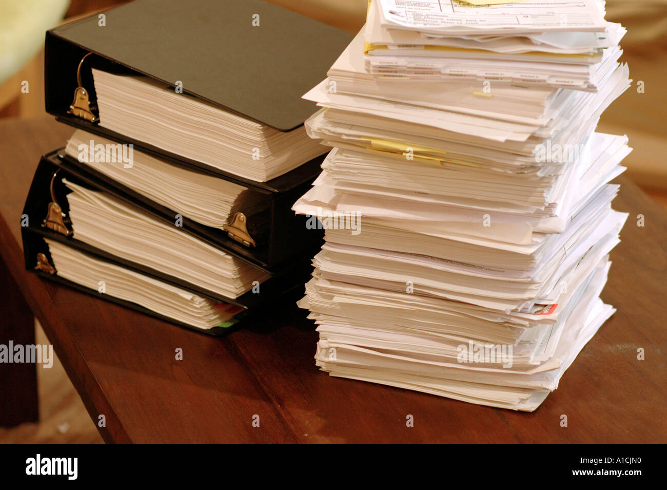 Stacks of legal documents and paperwork Stock Photo - Alamy