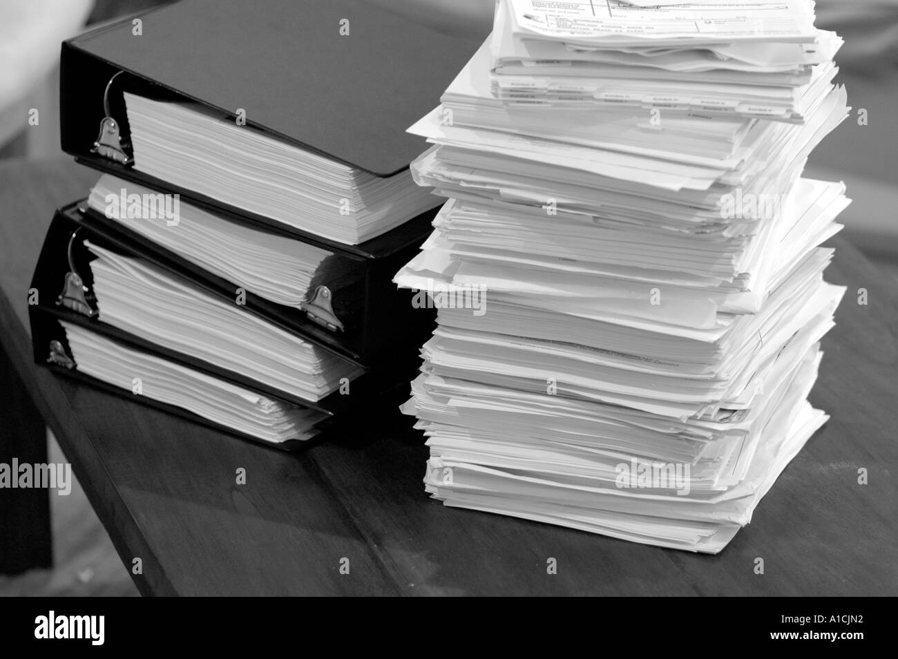 Stacks of legal documents and paperwork Stock Photo - Alamy