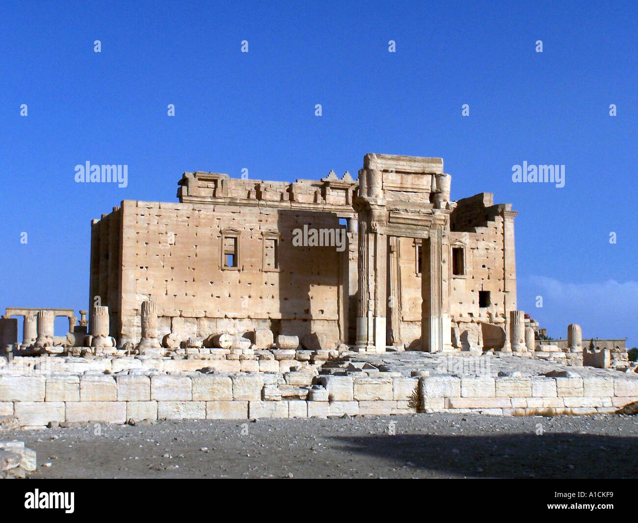 Temple in Palmyra Roman Ruins Syria Stock Photo - Alamy
