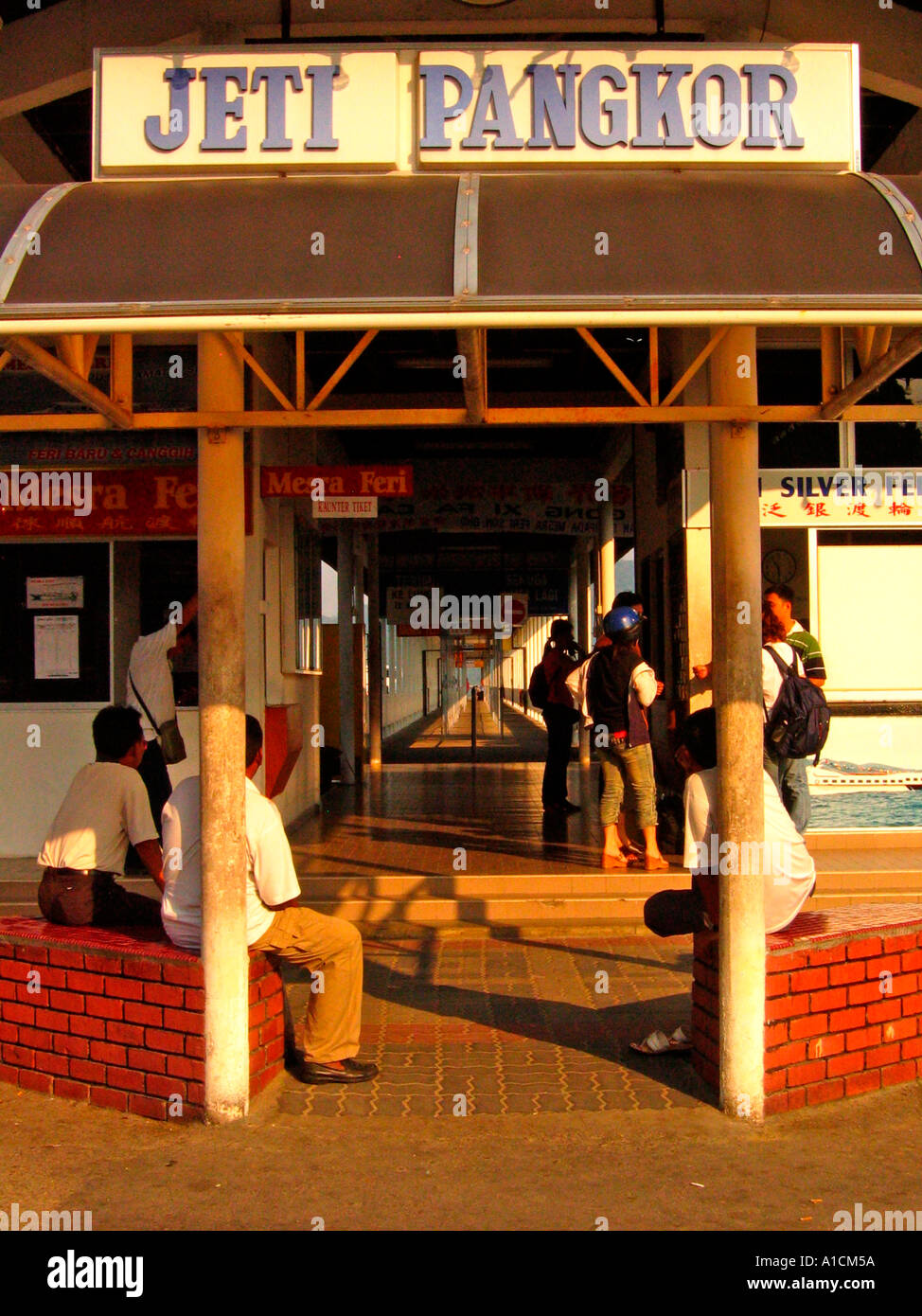 Pulau Pangkor island jetty Malaysia Stock Photo - Alamy