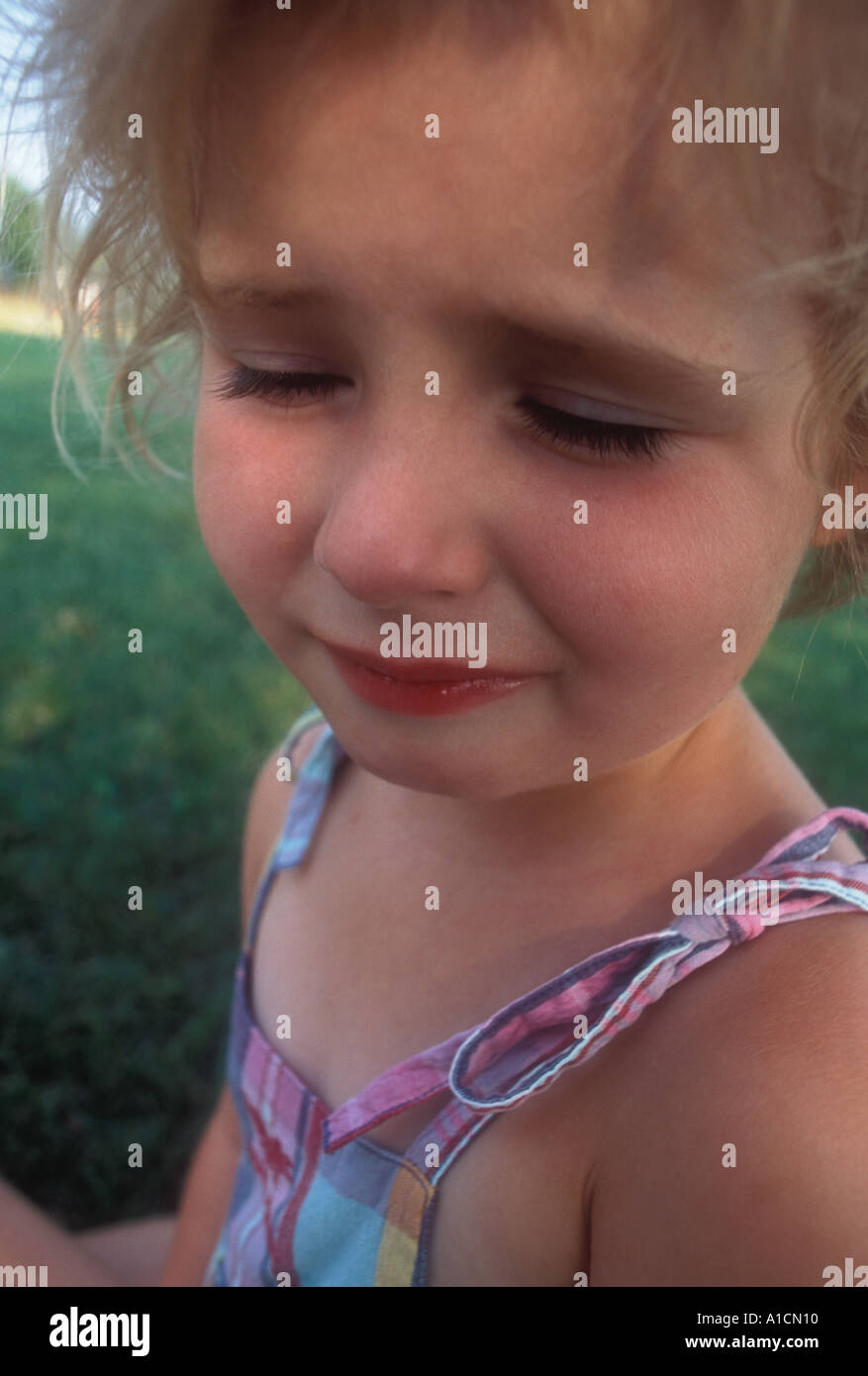 Beginning to Cry Stock Photo - Alamy