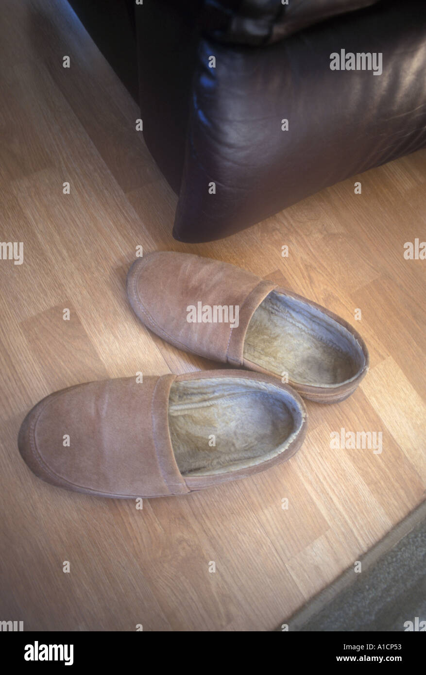 Pair of Slippers Stock Photo - Alamy