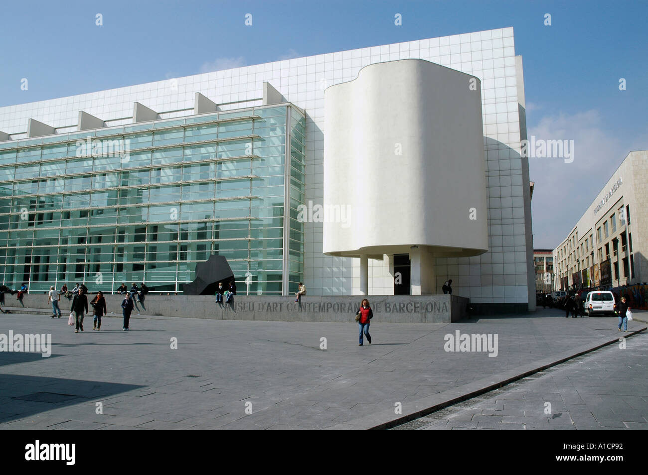 Barcelona Museum of Contemporary Art MACBA Stock Photo - Alamy