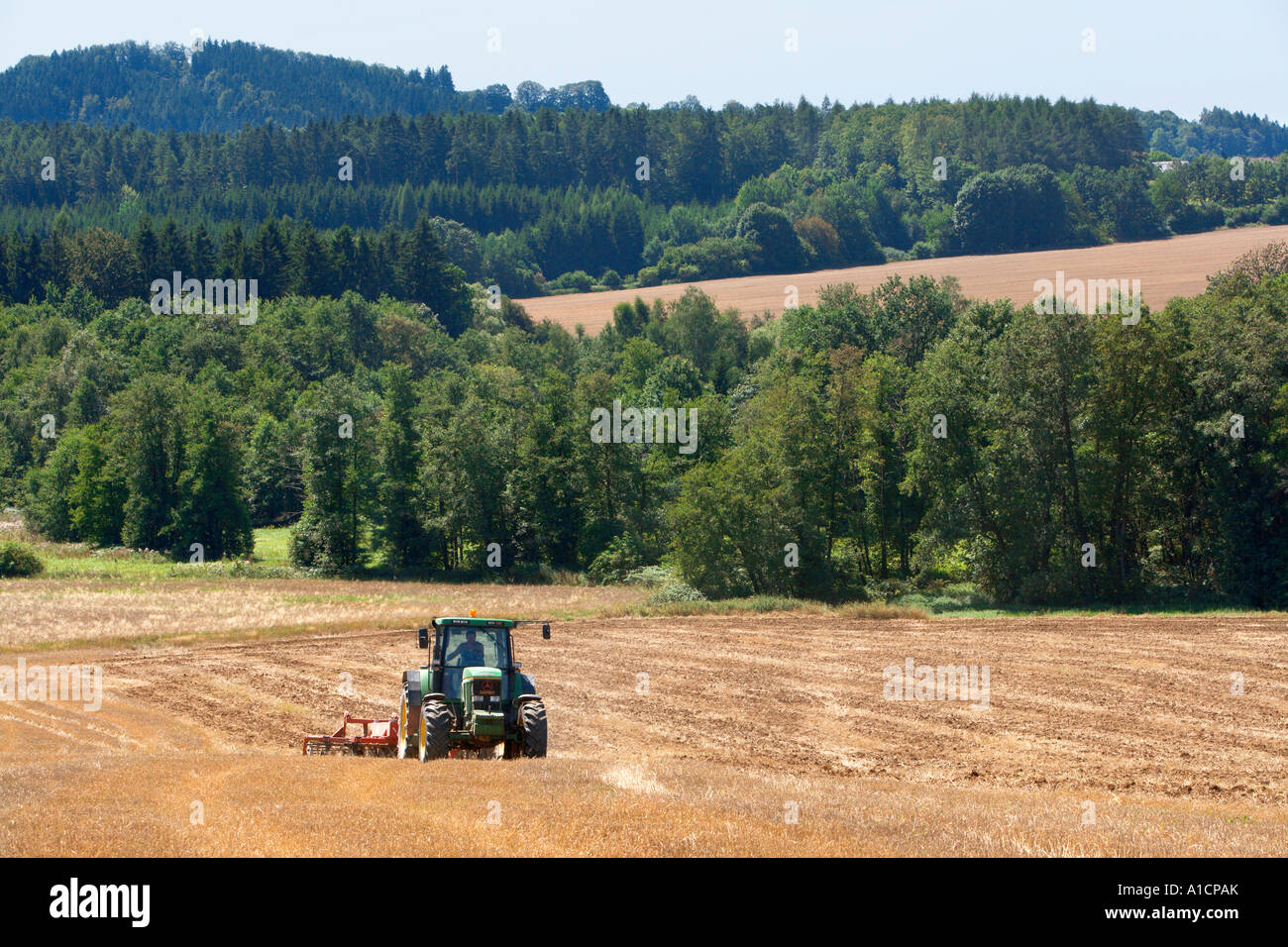 AGRICULTURE PLOWING THE FIELD Stock Photo - Alamy
