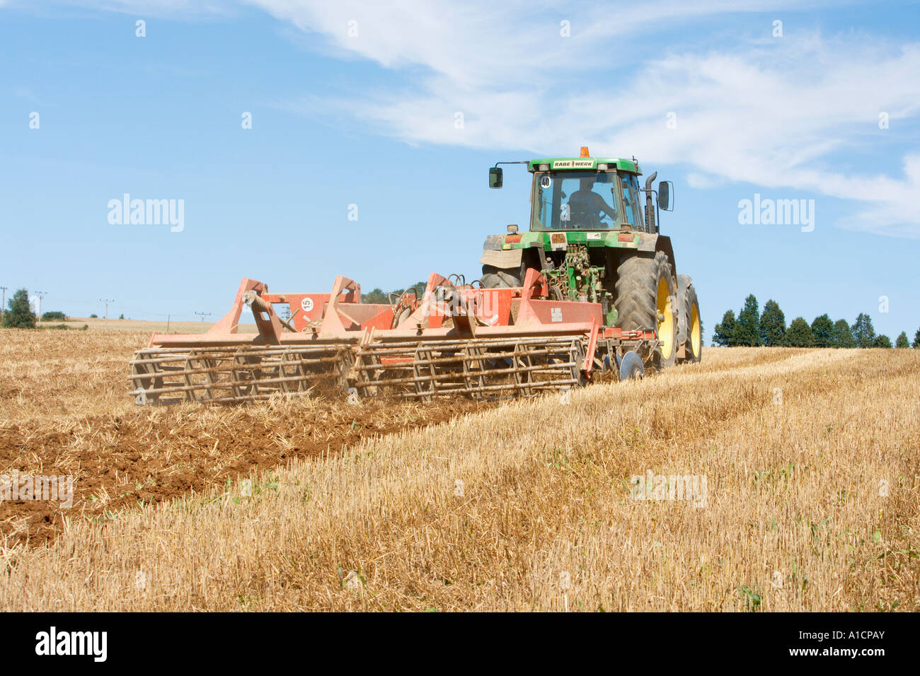 AGRICULTURE PLOWING THE FIELD Stock Photo - Alamy