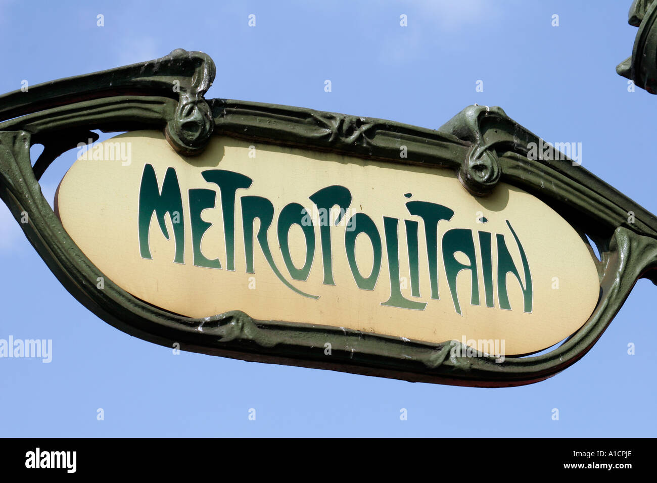 Paris Metro Sign France Icon Iconic High Resolution Stock Photography ...