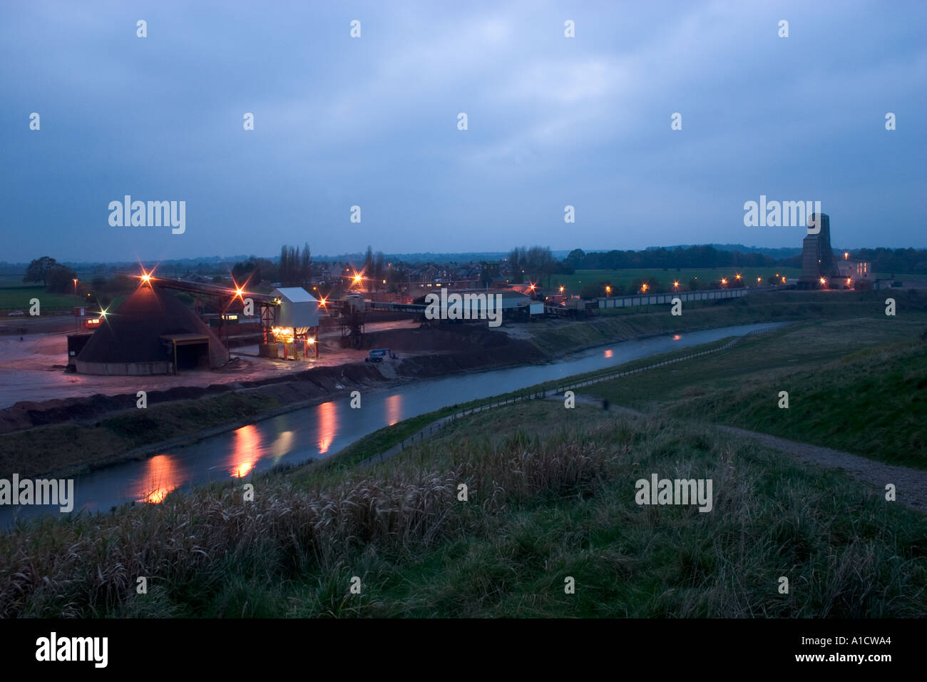 Rock Salt Mine Winsford Cheshire at the beginning of winter 2004 Stock ...
