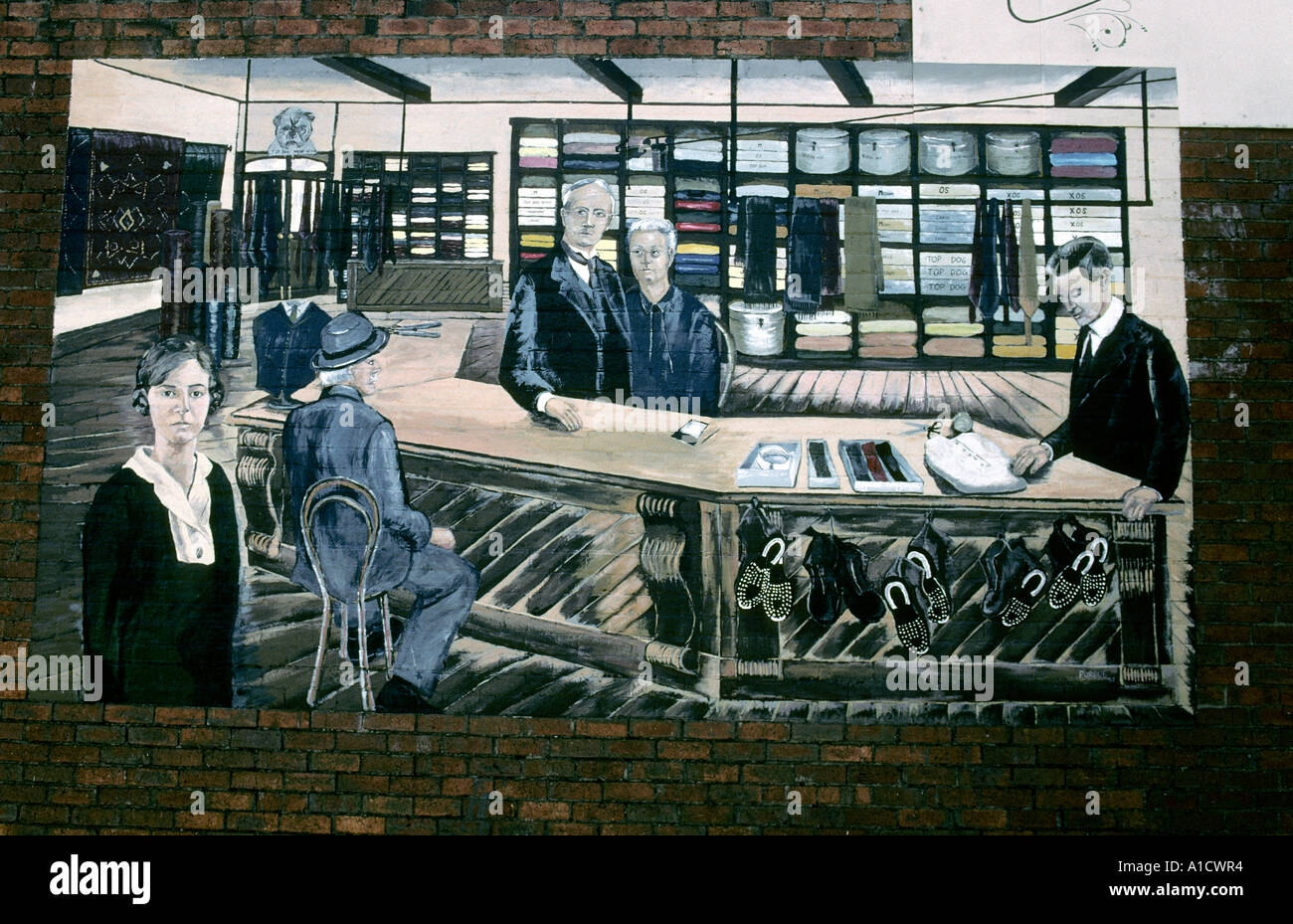 Drapery mural Sheffield Tasmania Australia Stock Photo - Alamy