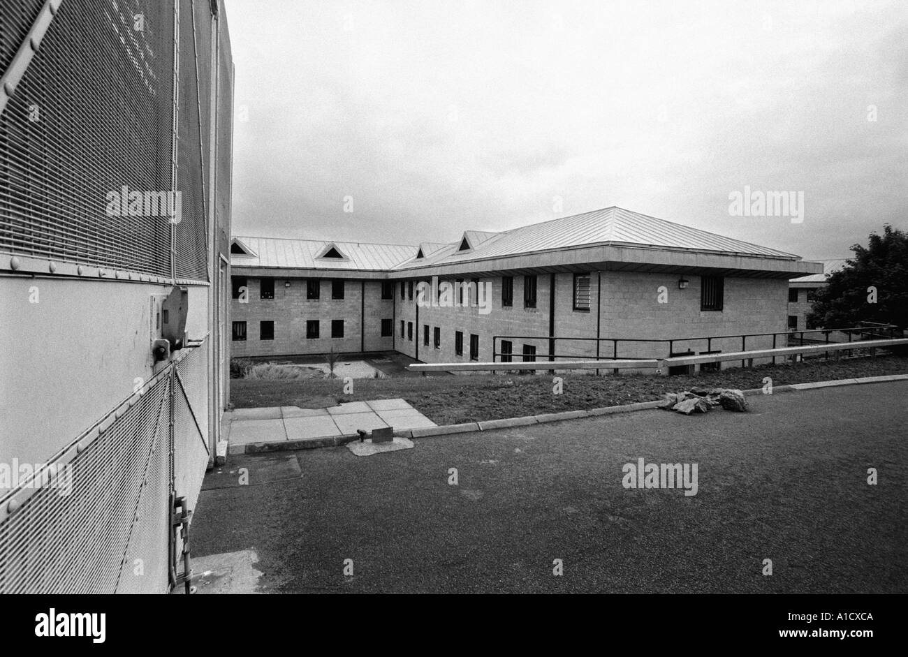 Outside compound Black and White Stock Photos & Images - Alamy