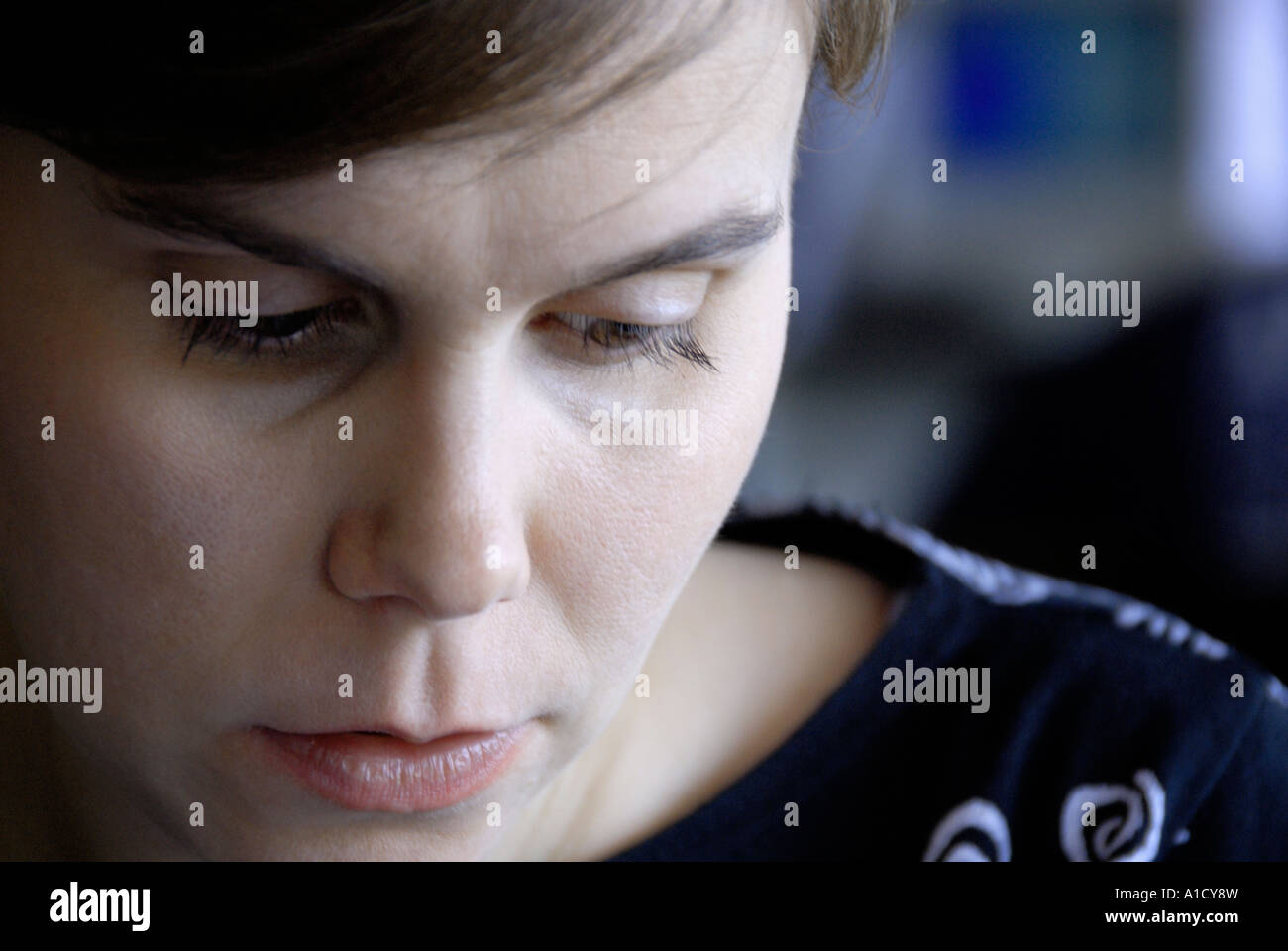 Extreme close up pretty female hi-res stock photography and images - Alamy