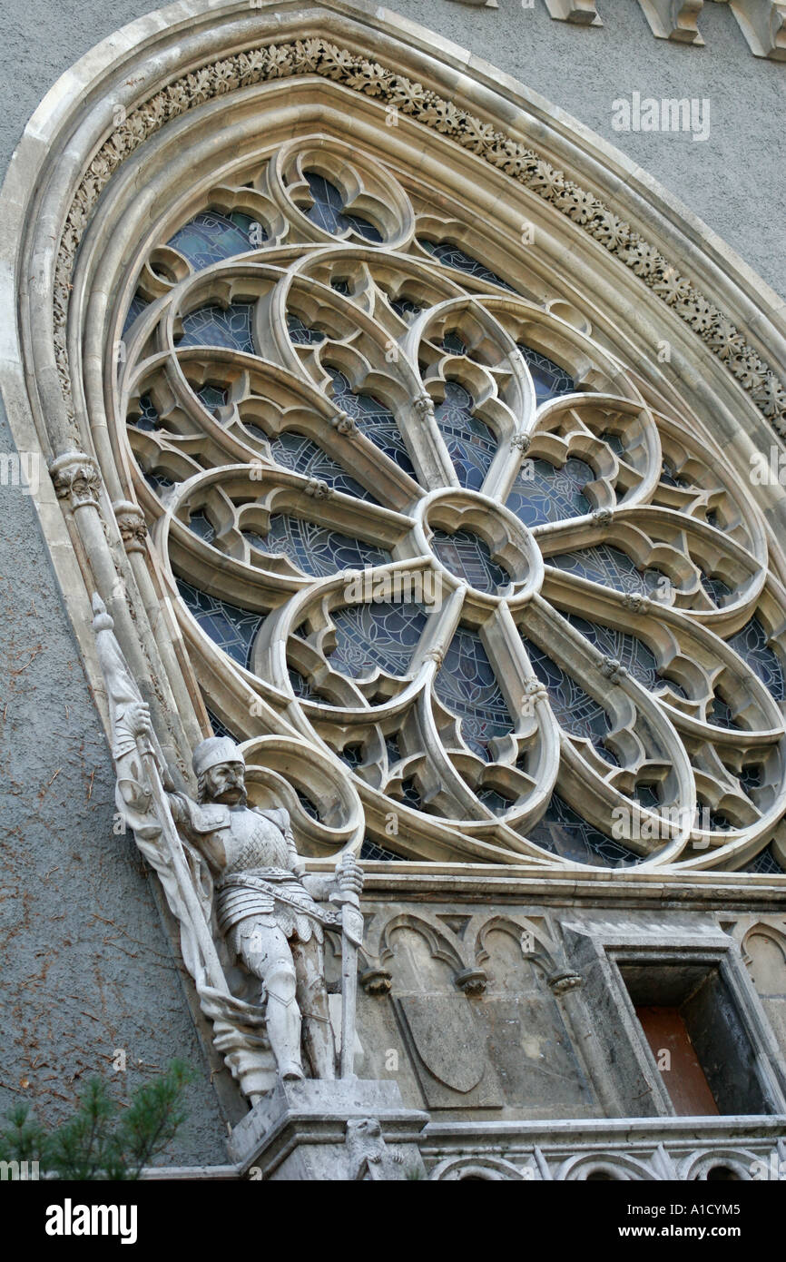 Window in Vajdahunyad Castle in Budapest Hungary Stock Photo - Alamy