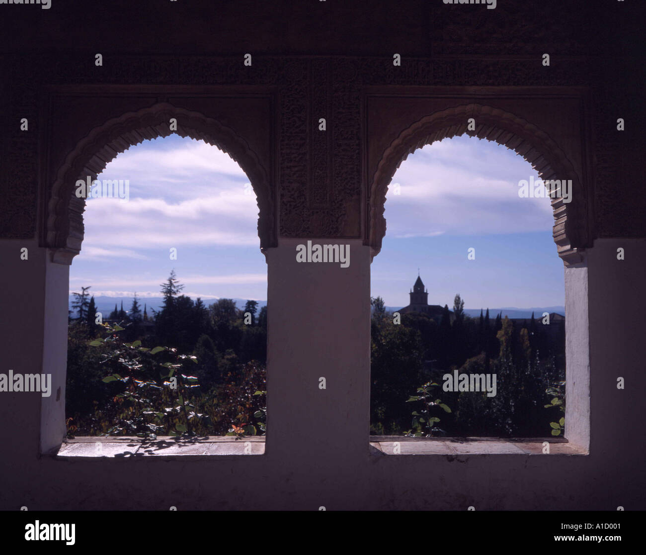 Moorish arched windows alhambra hi-res stock photography and images - Alamy