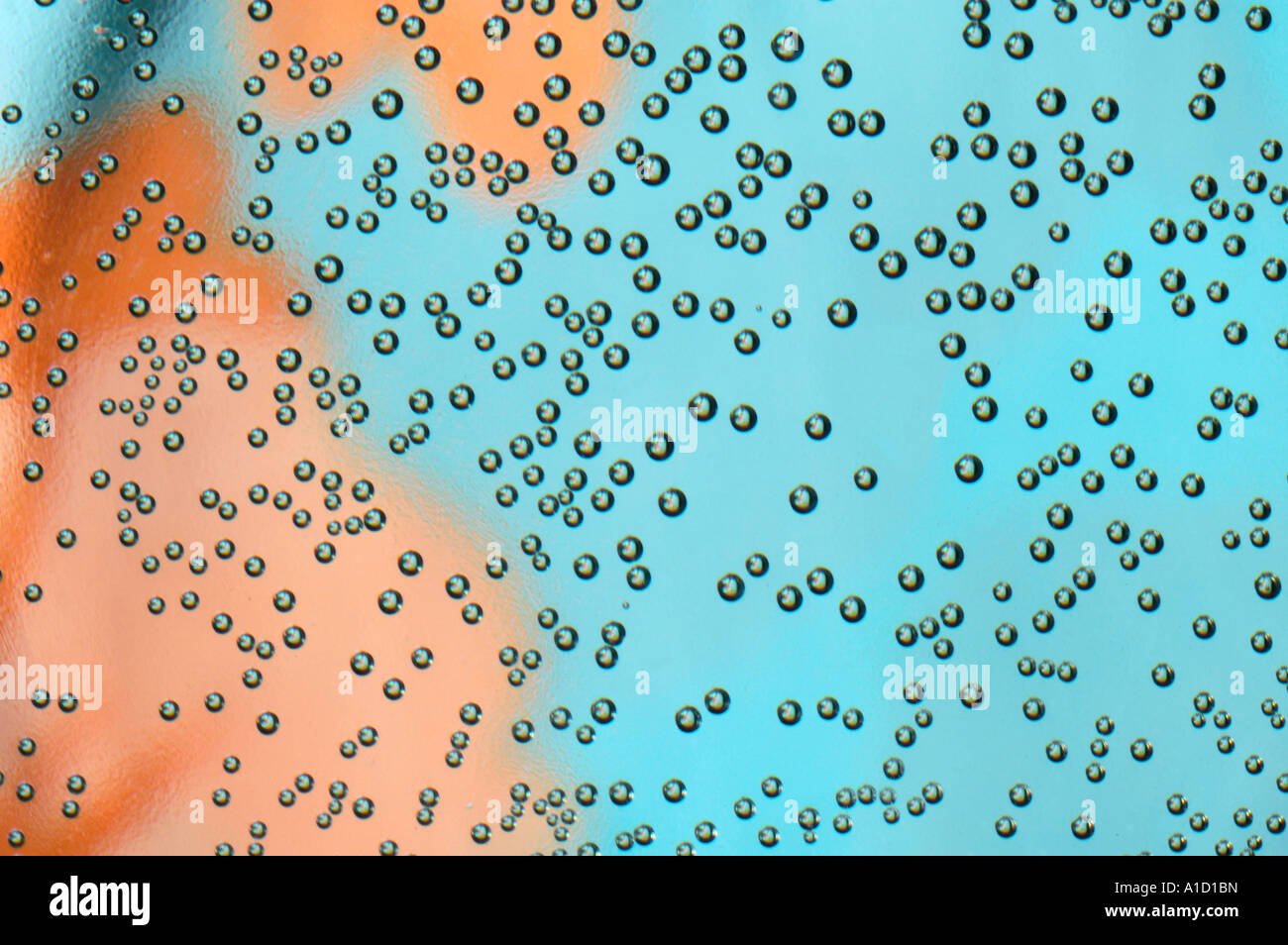 Abstract blue macro background with bubbles Stock Photo - Alamy