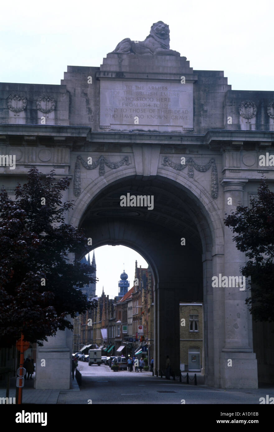 September 20th 2001 The Ypres Memorial spans one of the two main ...