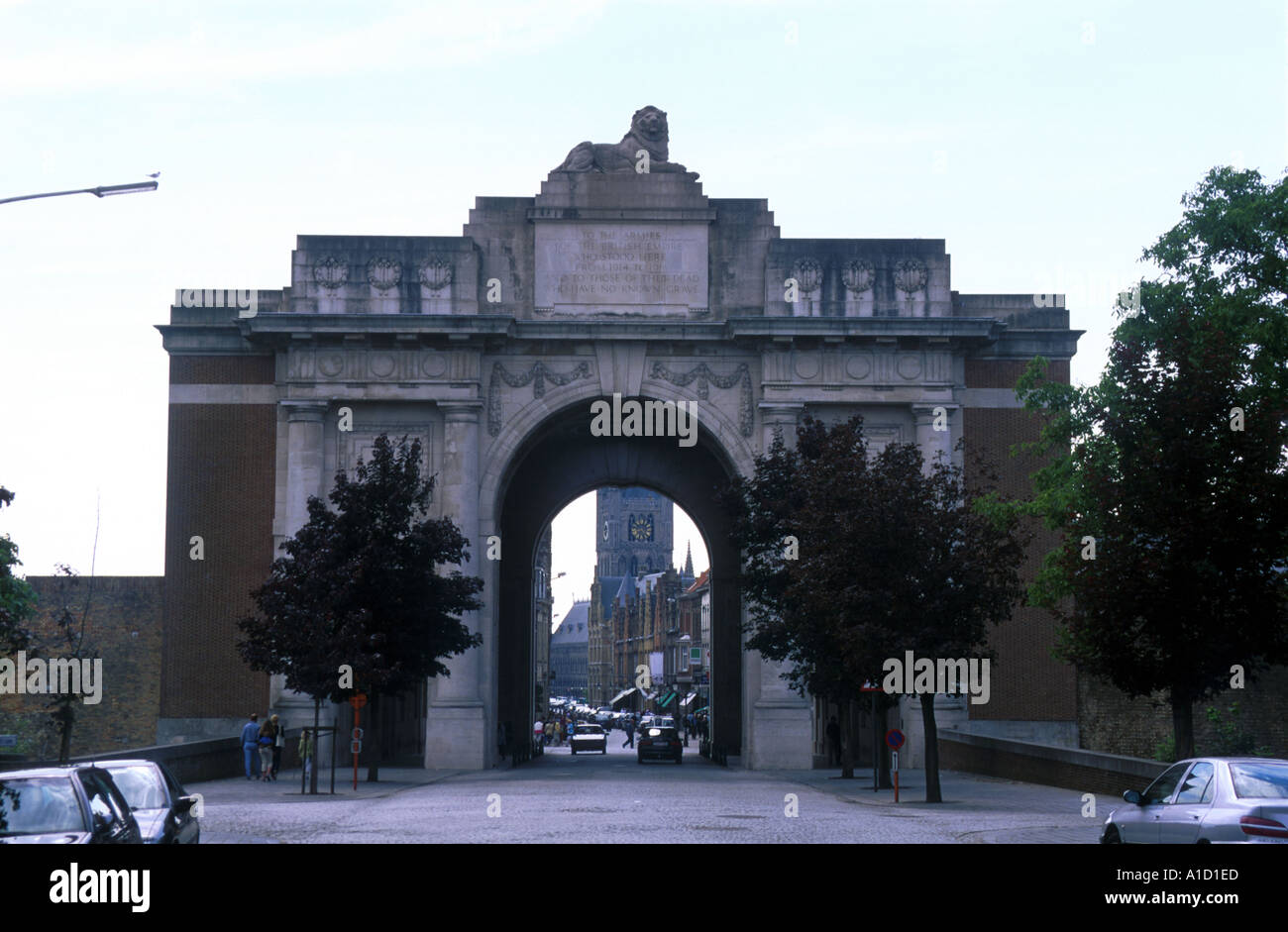 September 20th 2001 The Ypres Memorial spans one of the two main ...