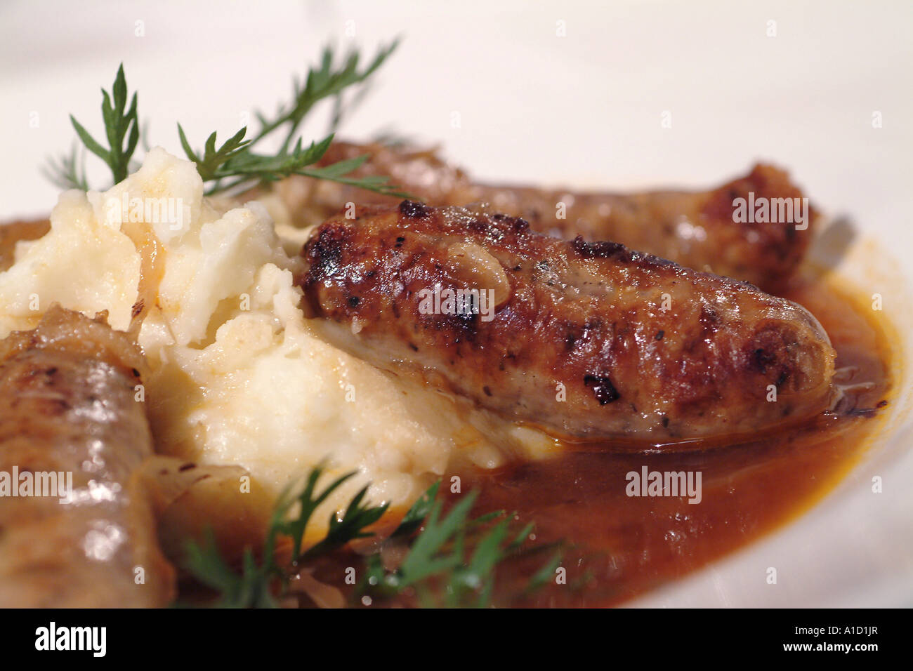 Sausage and Mash Stock Photo - Alamy
