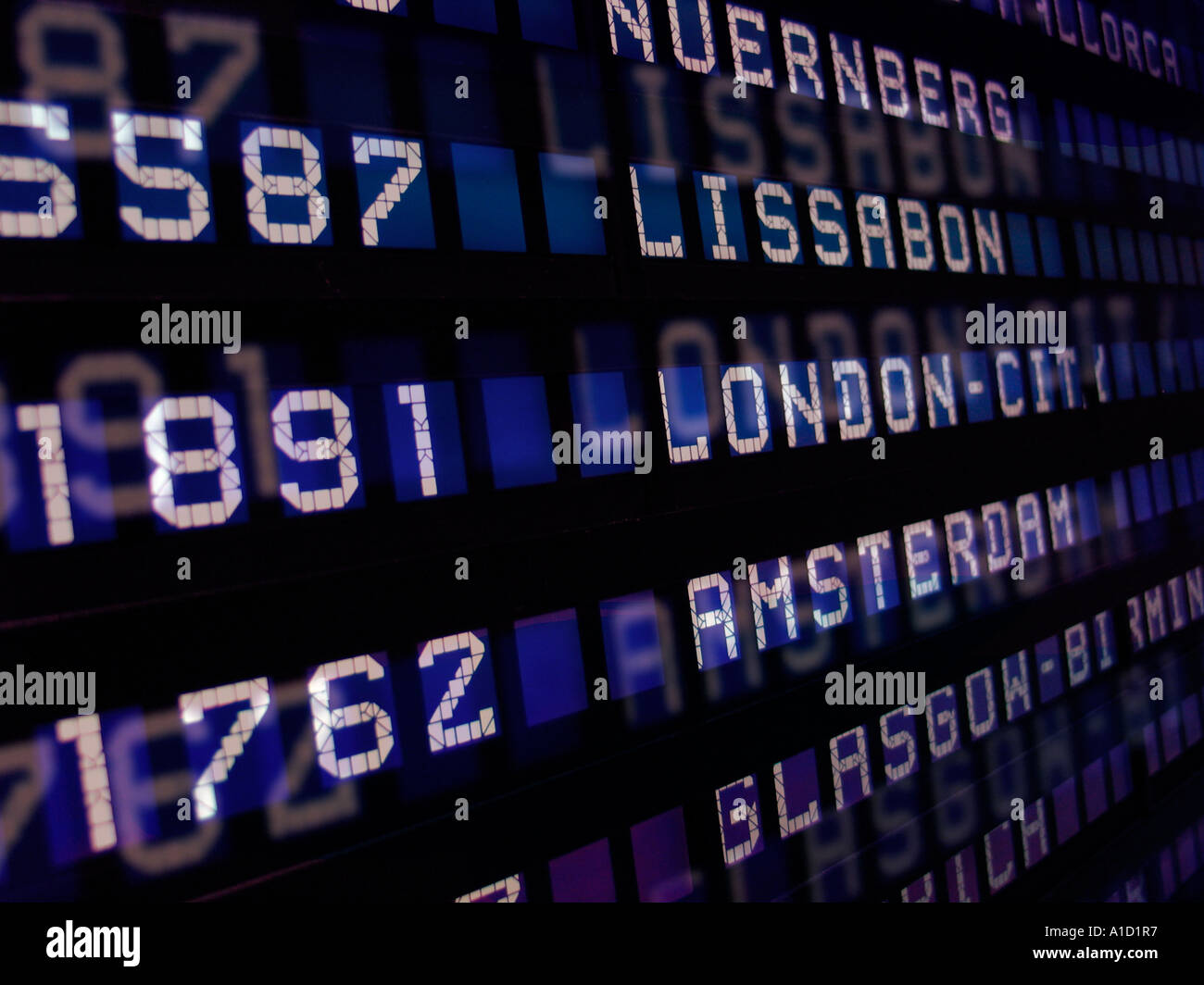 Airport Time Table Stock Photo - Alamy