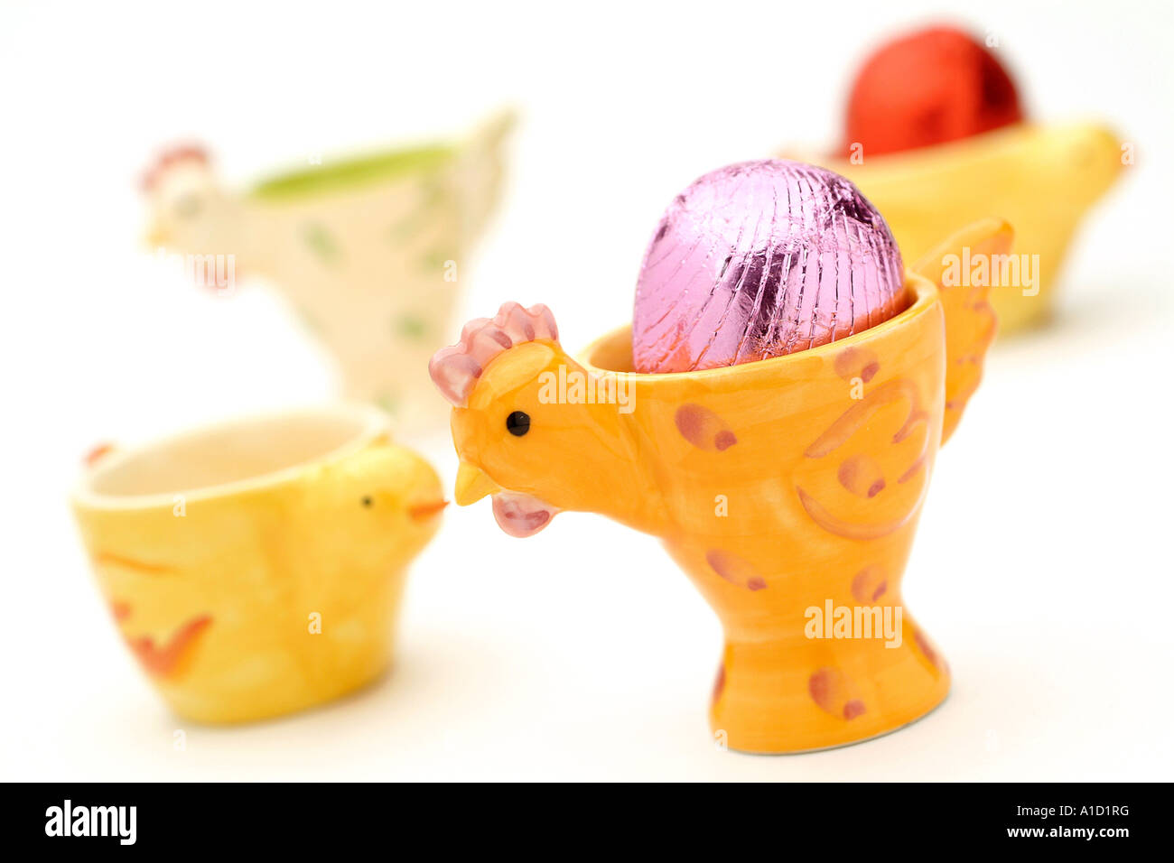 Easter Chicken Egg Cups Stock Photo - Alamy