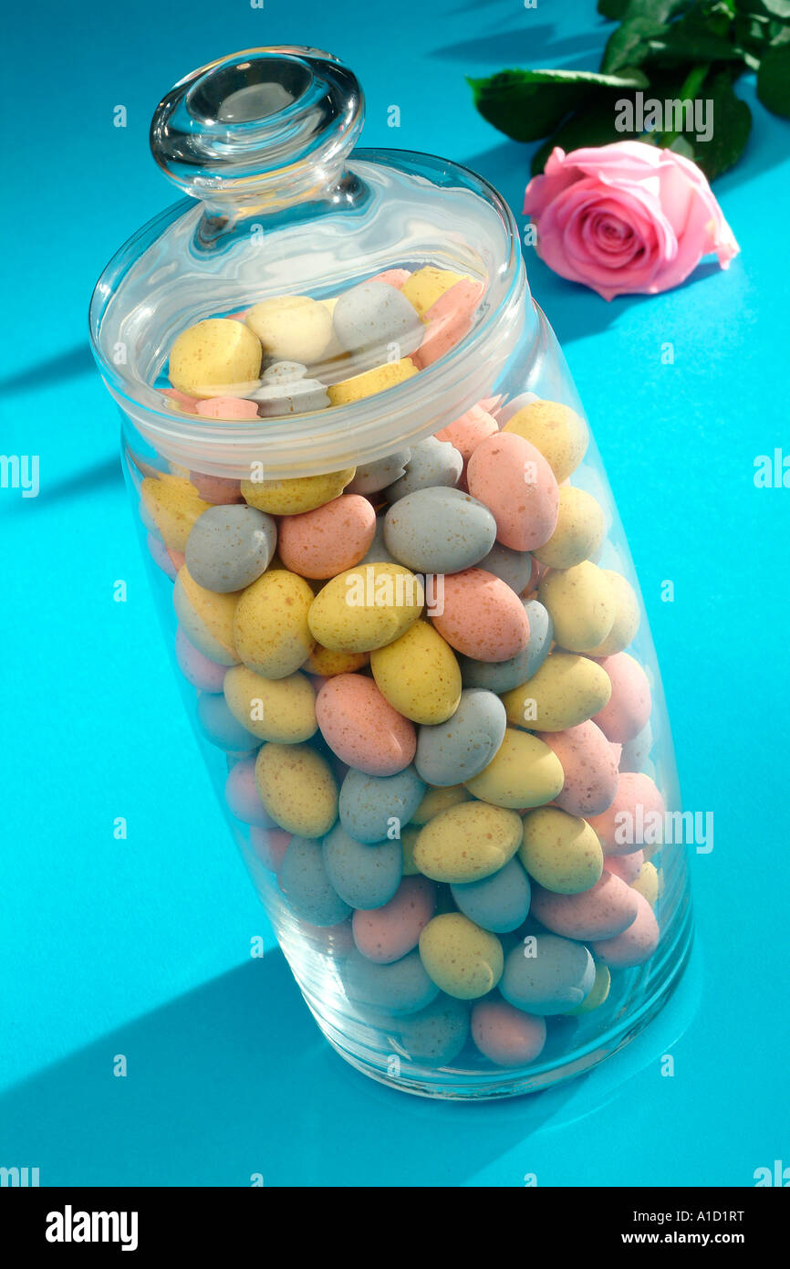 Mini eggs jar hi-res stock photography and images - Alamy