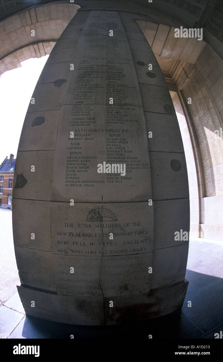 March 2001 Ieper Ypres Belgium The Menin Gate War memorial in Ieper ...