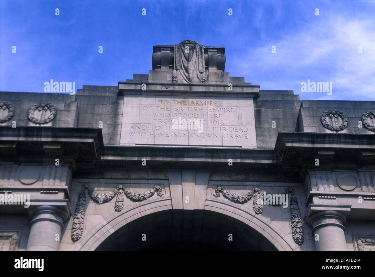 March 2001 Ieper Ypres Belgium The Menin Gate War memorial in Ieper ...