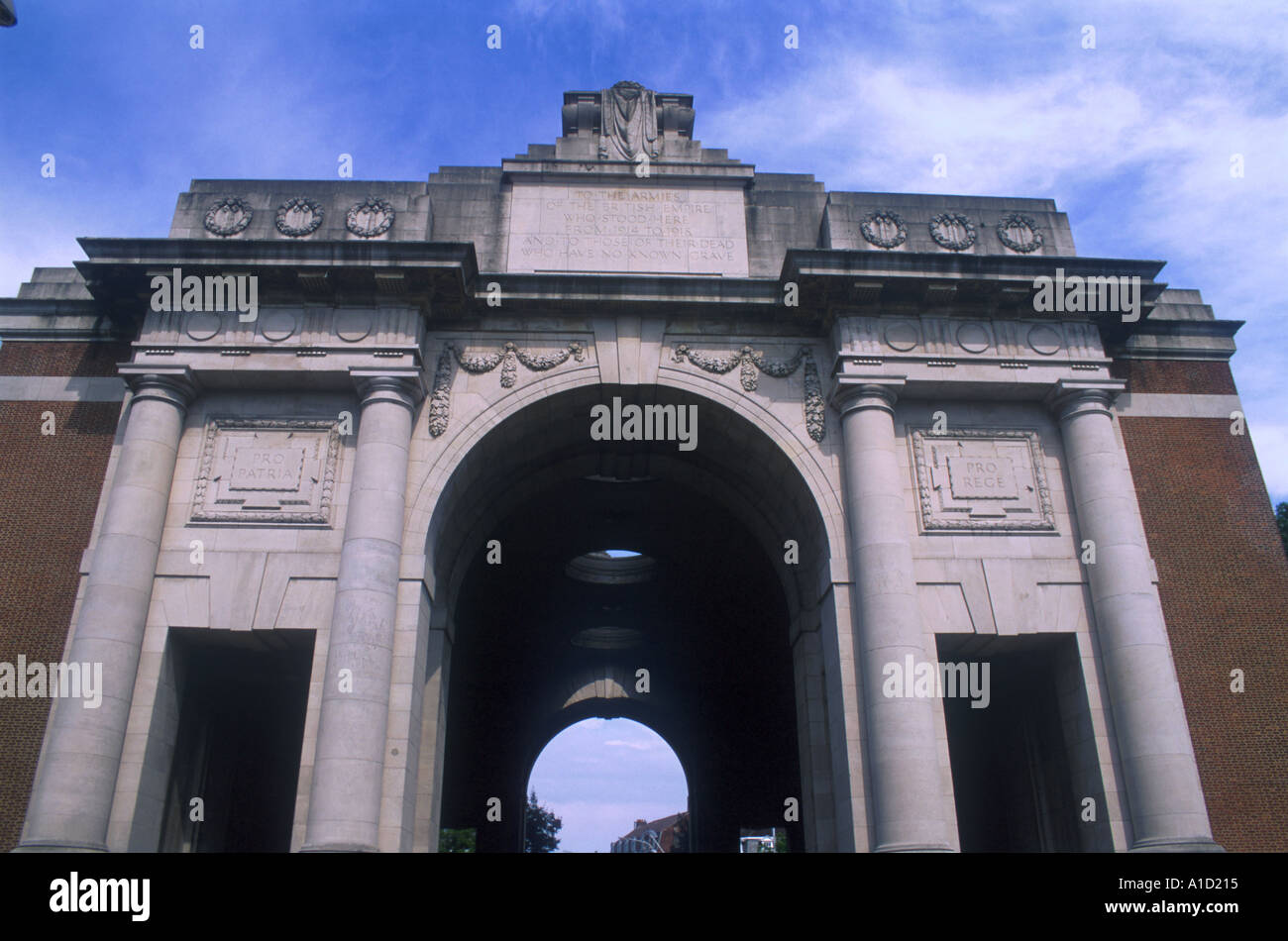 March 2001 Ieper Ypres Belgium The Menin Gate War memorial in Ieper ...