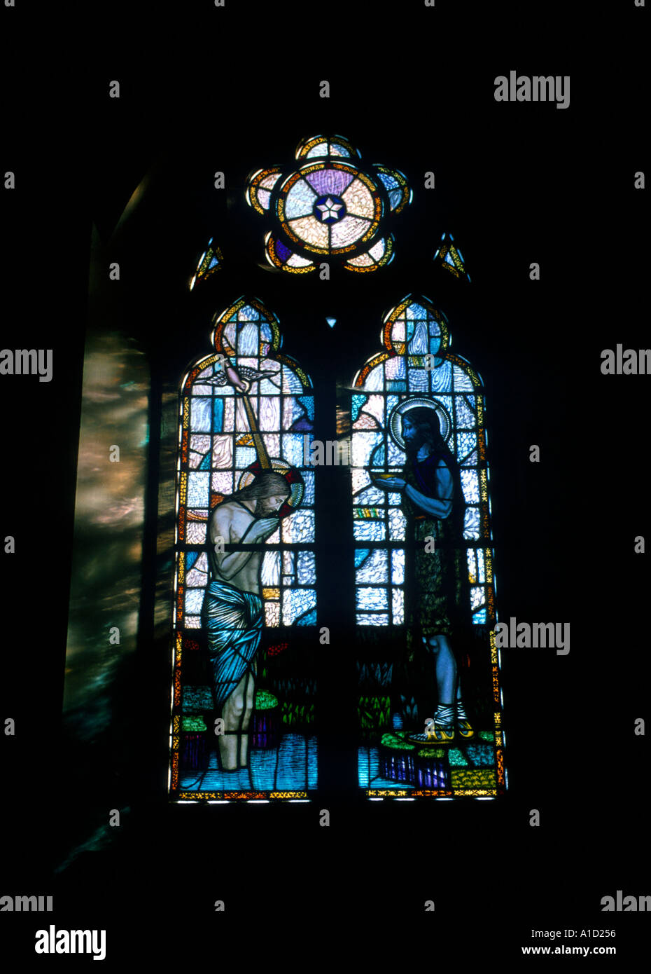 Jun 15 2001 County Westmeath Delvin Ireland A stained glass window in ...