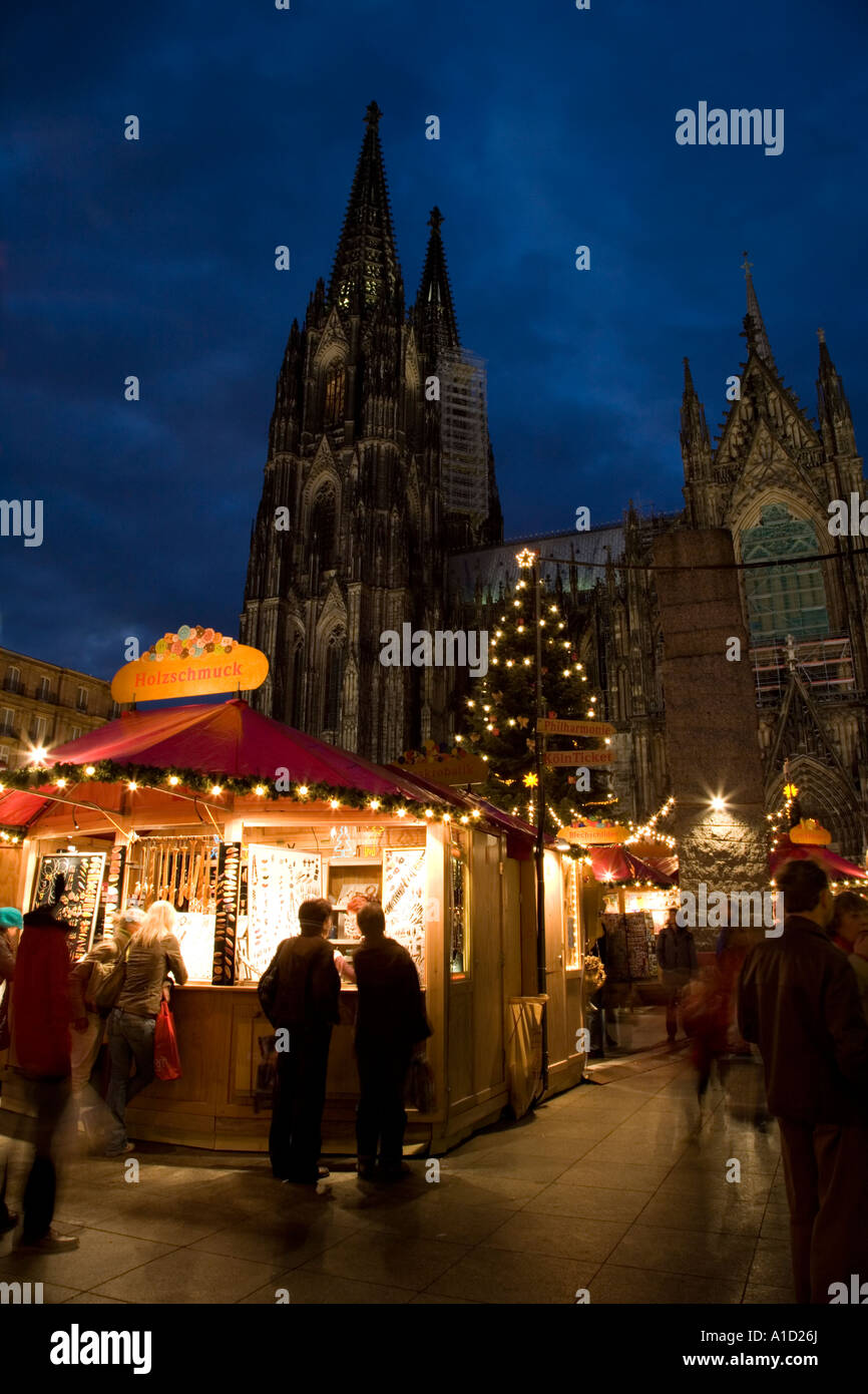 Christmas market and fair, Cologne Germany Stock Photo - Alamy