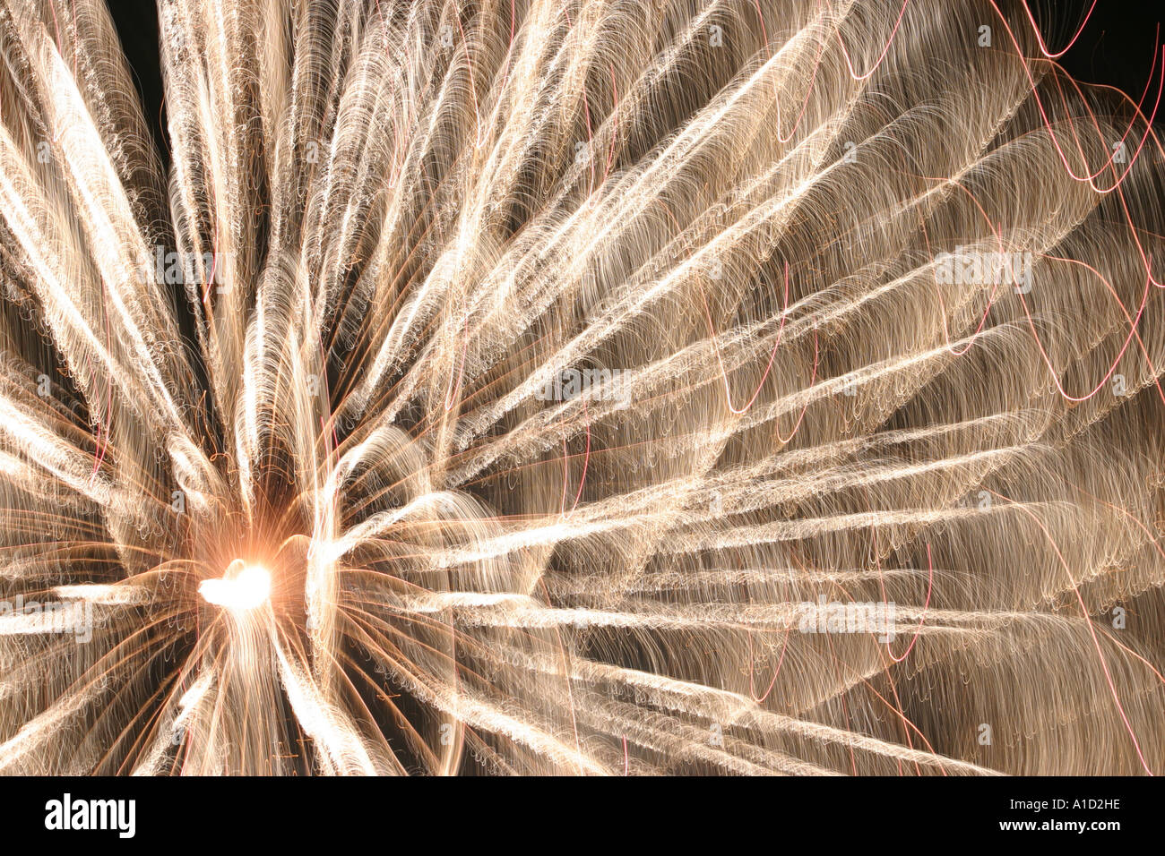 firework exploding in the sky Stock Photo - Alamy