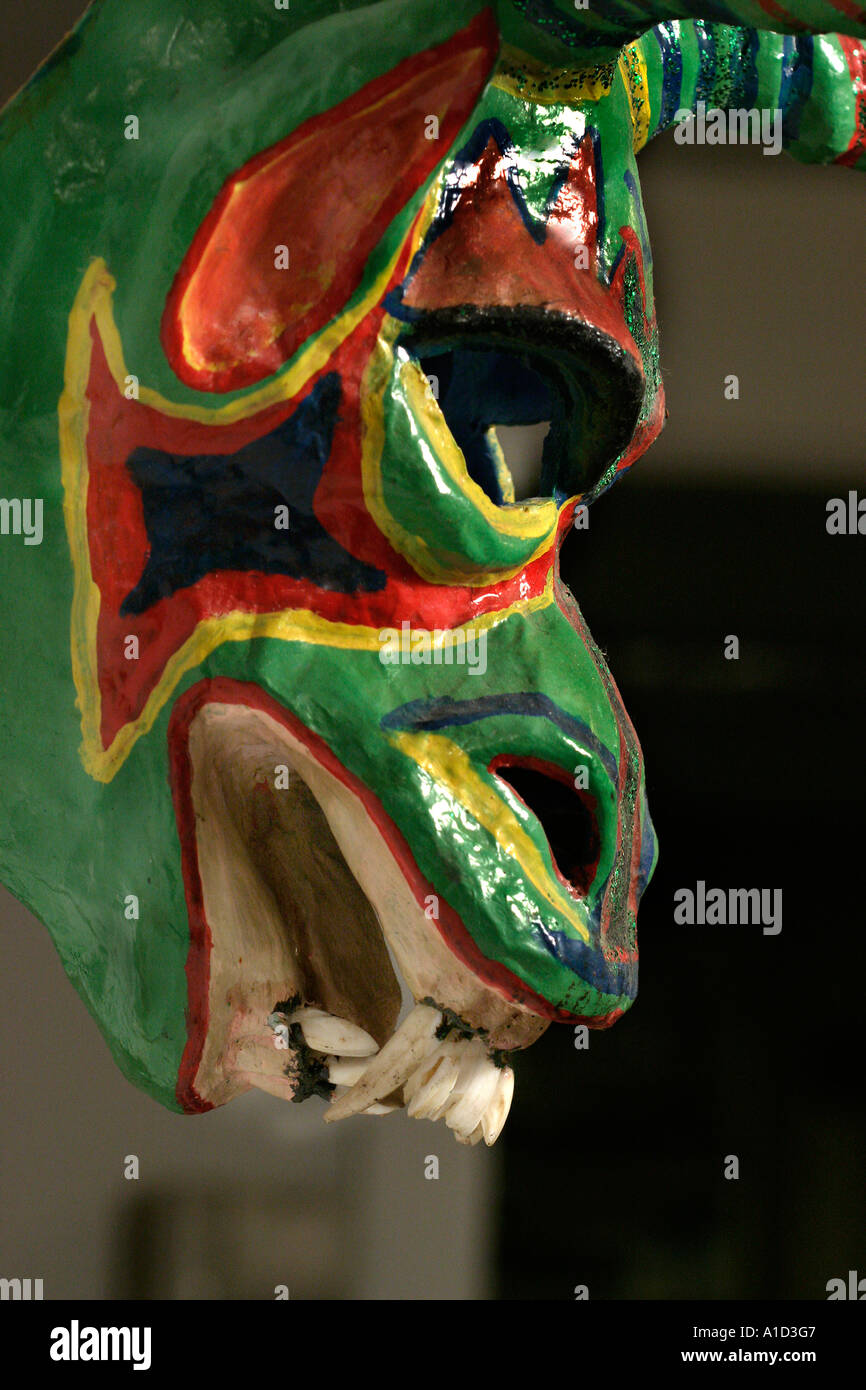 Dominican Republic papier mache festival mask Stock Photo - Alamy