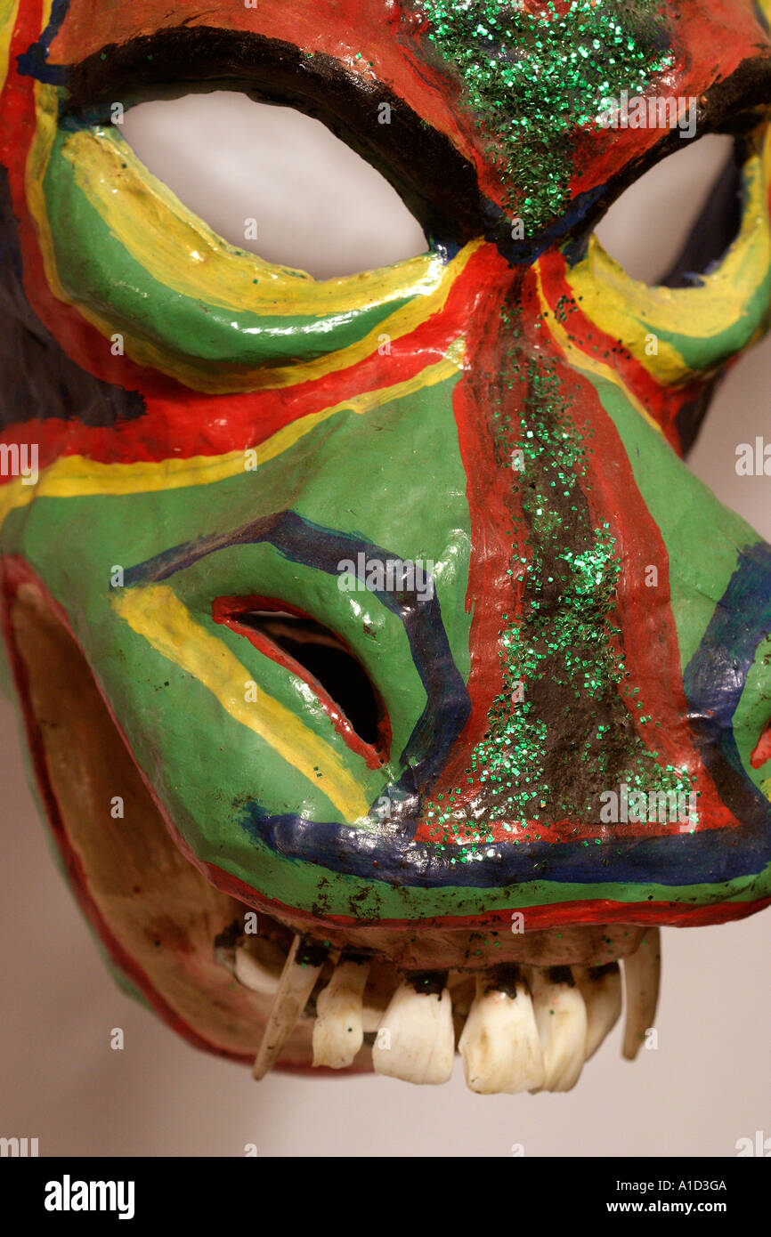 Dominican Republic papier mache festival mask Stock Photo - Alamy