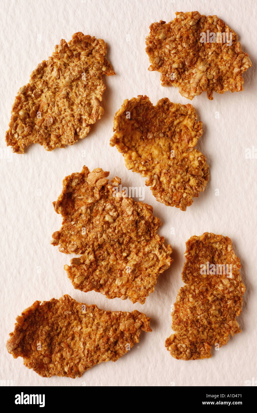 BRAN FLAKES ON WHITE Stock Photo - Alamy