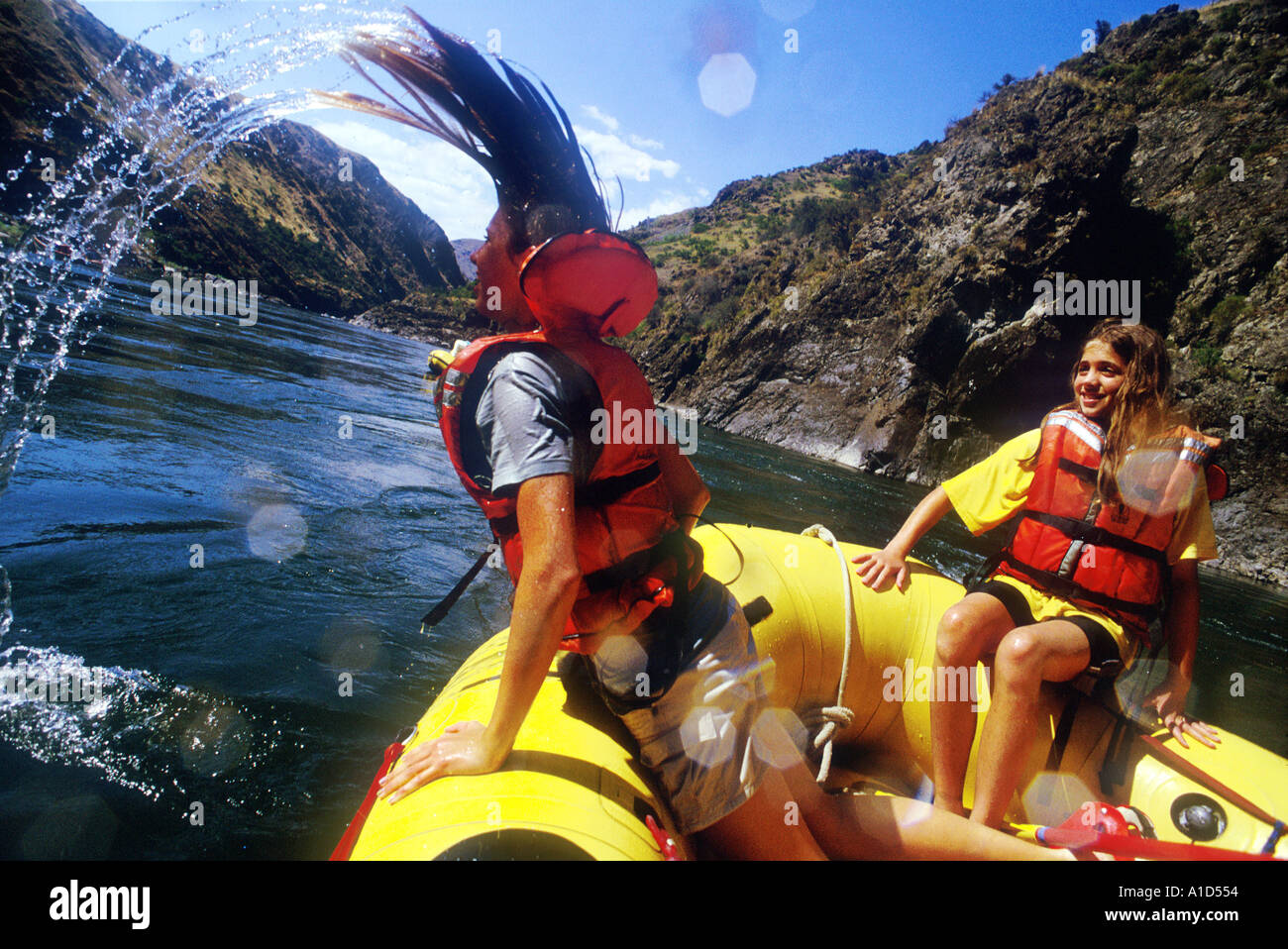 Girls in raft hi-res stock photography and images - Alamy