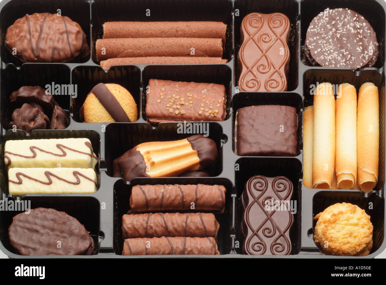 Box chocolate biscuits hi-res stock photography and images - Alamy