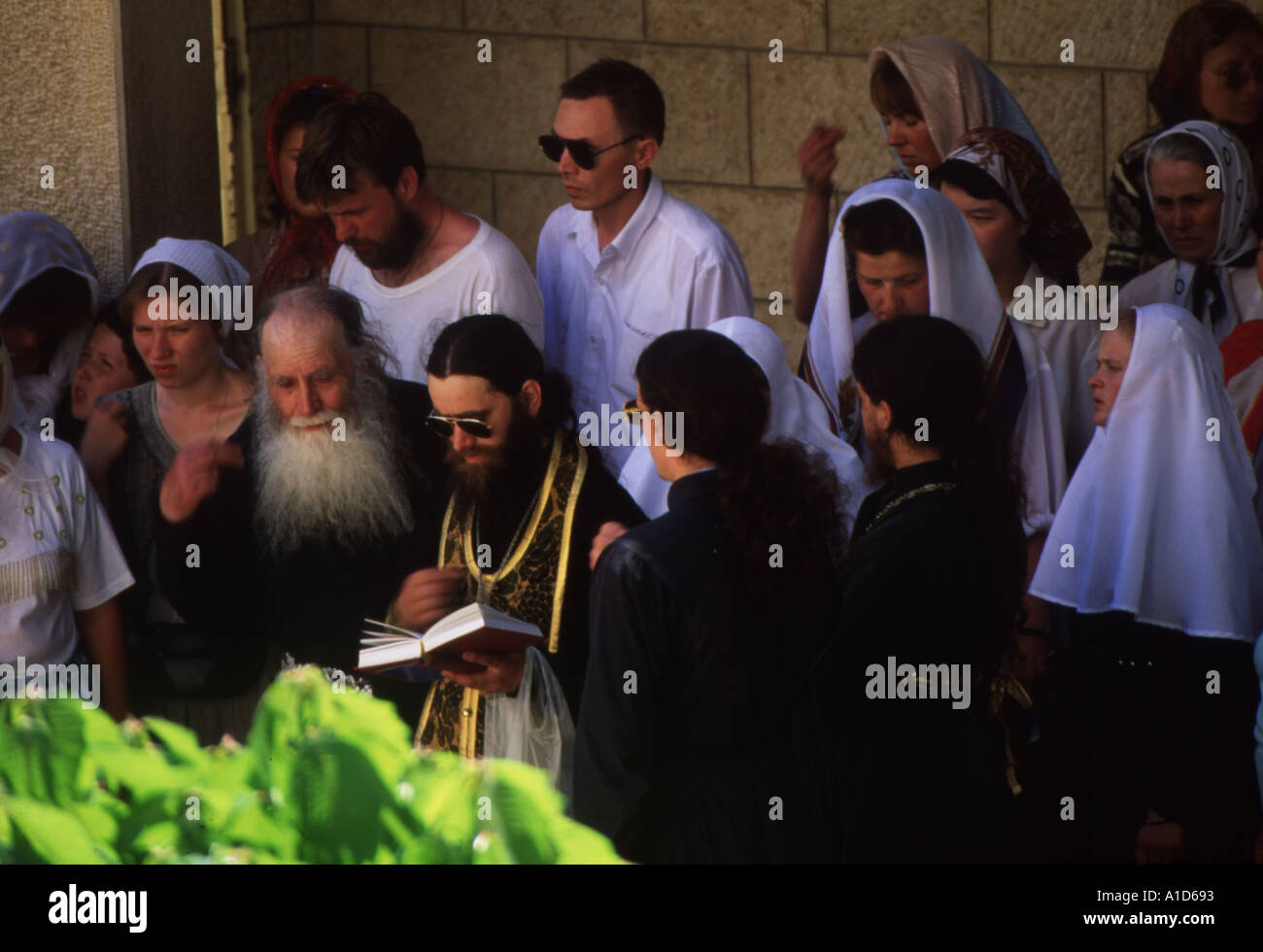 Pilgrims attend a service at the Basilica of the Annunciation in ...