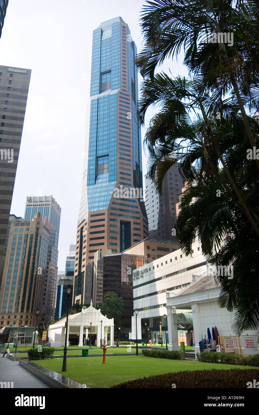 Raffles Place MRT station and towering concrete structures RAFFLES ...
