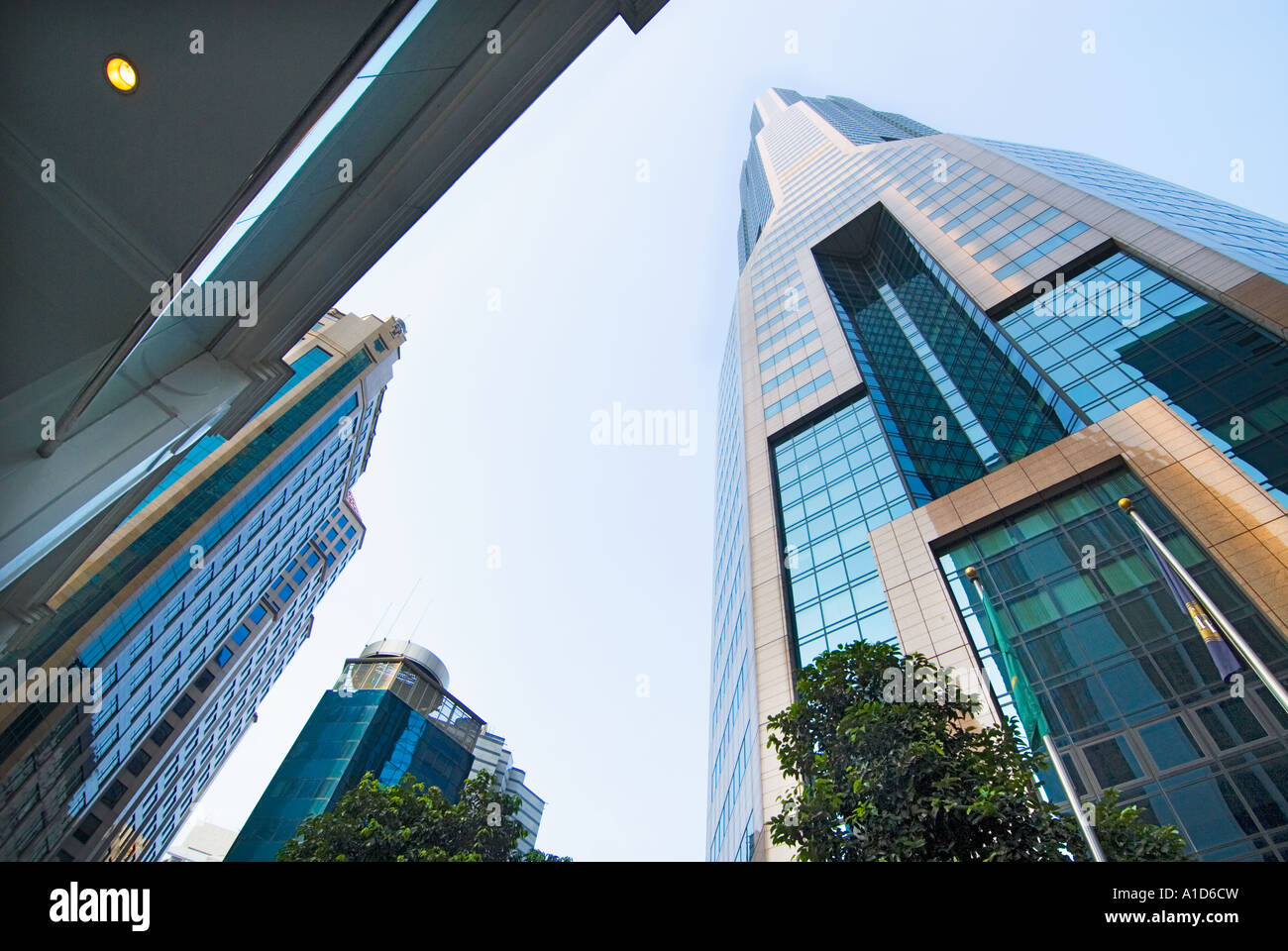 REPUBLIC PLAZA Raffles Place MRT station and towering concrete ...