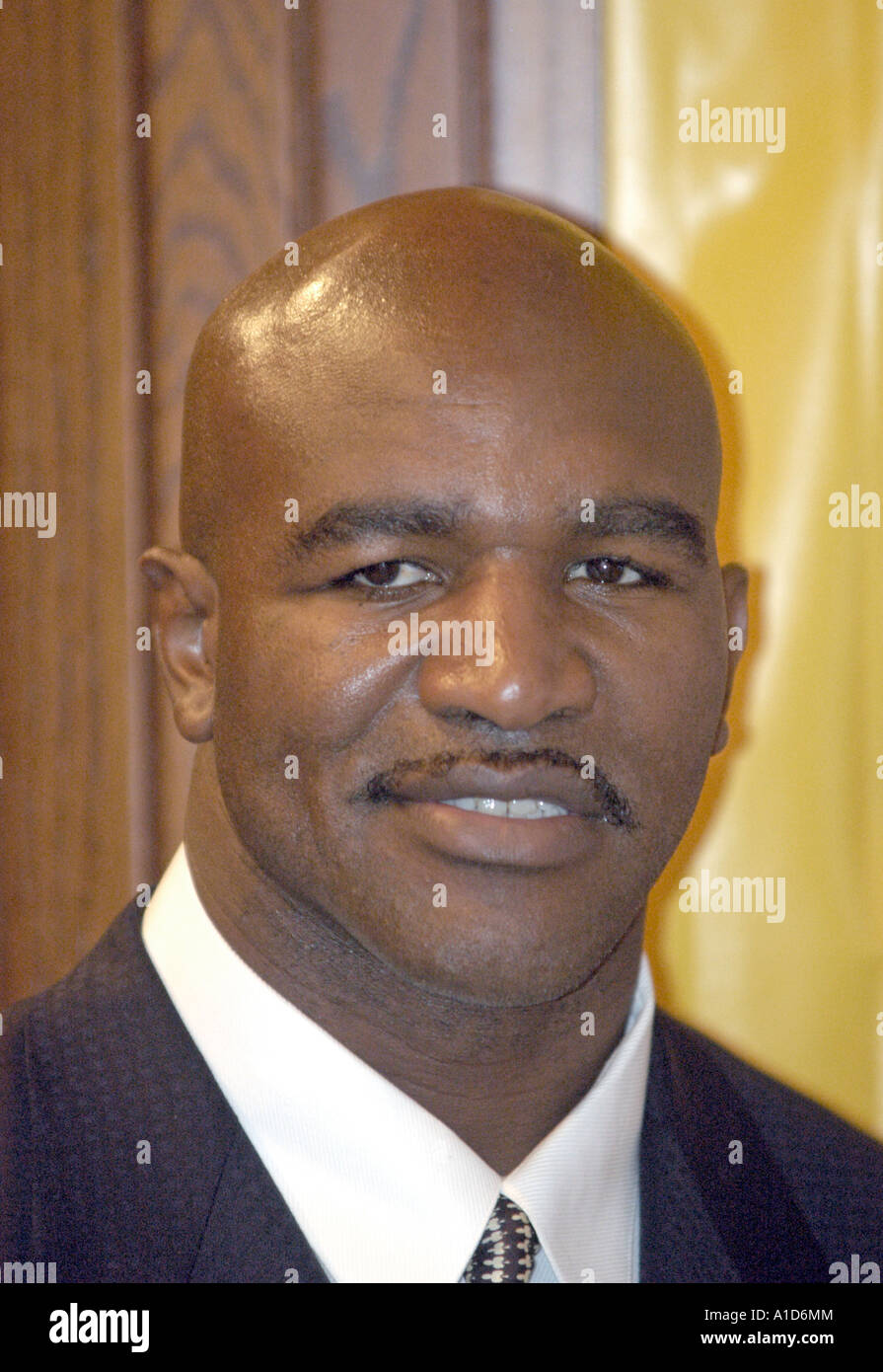Evander Holyfield former heavyweight champion attends an MBC Network ...