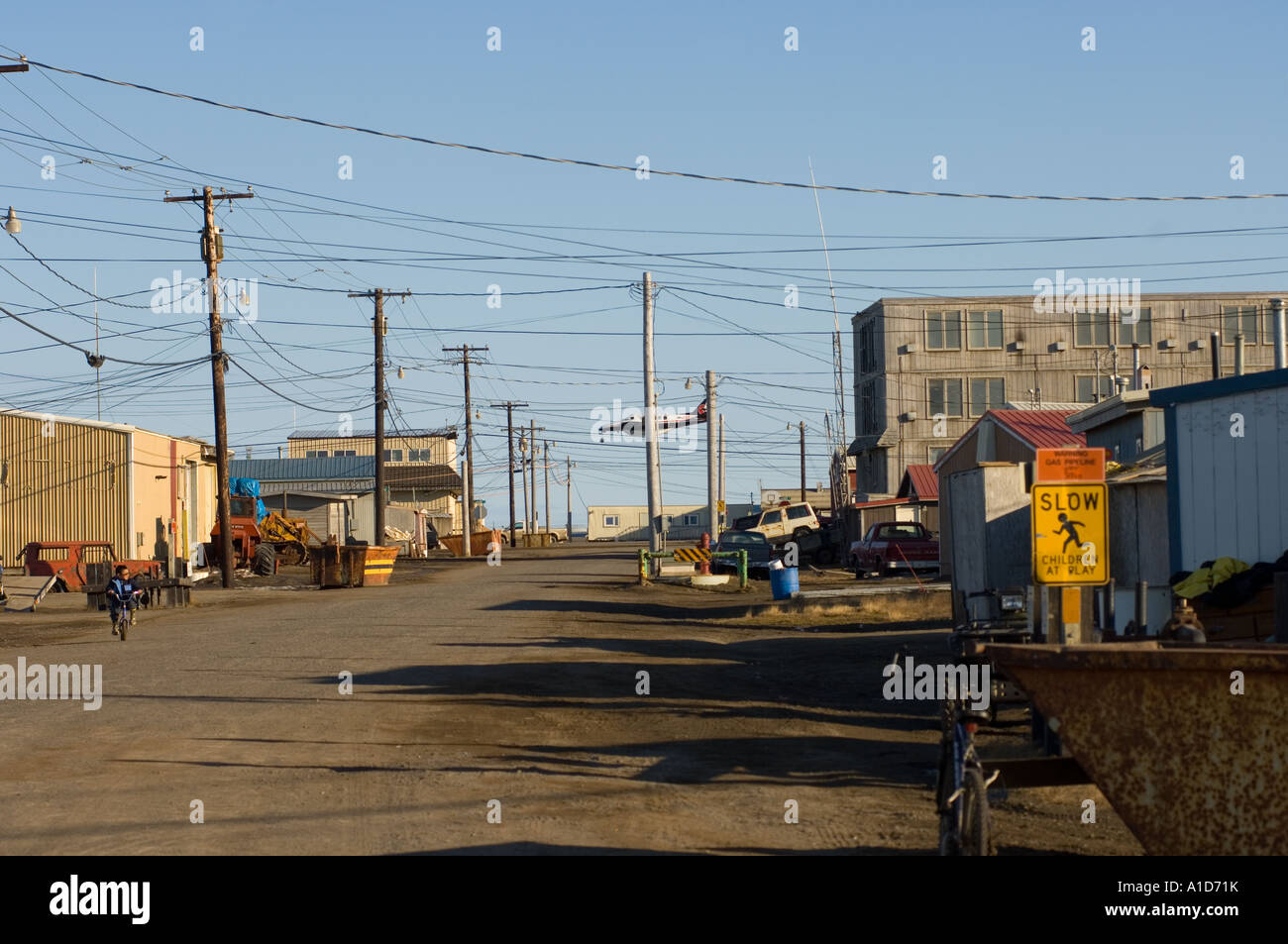 Inupiat village of Barrow along the Arctic coast National Petroleum ...