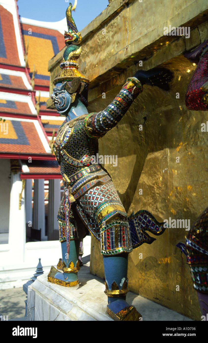 Mythical gods of Wat Phra Kaew Bangkok Thailand Stock Photo - Alamy