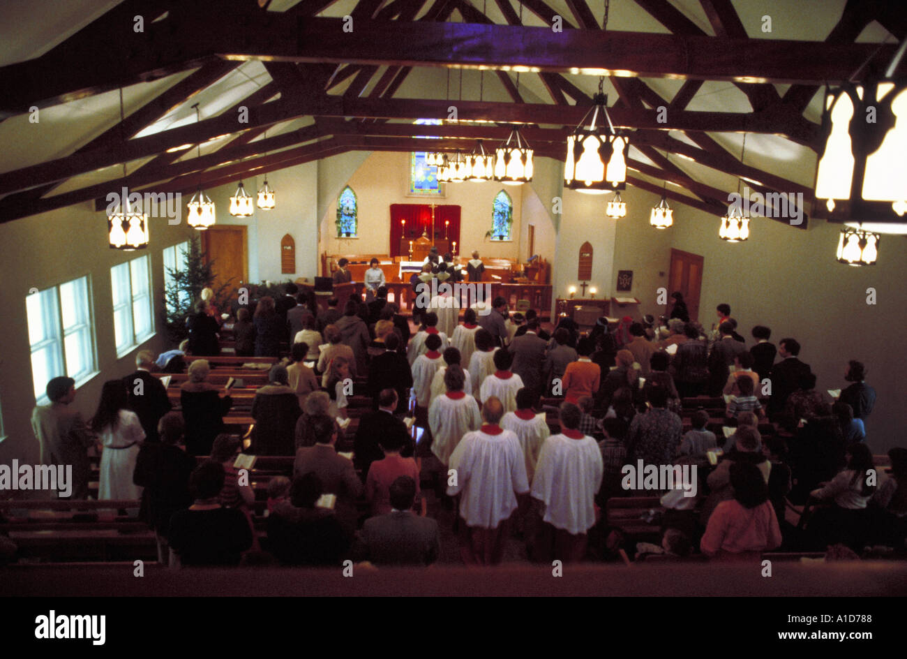 Midnight mass church service hi-res stock photography and images - Alamy
