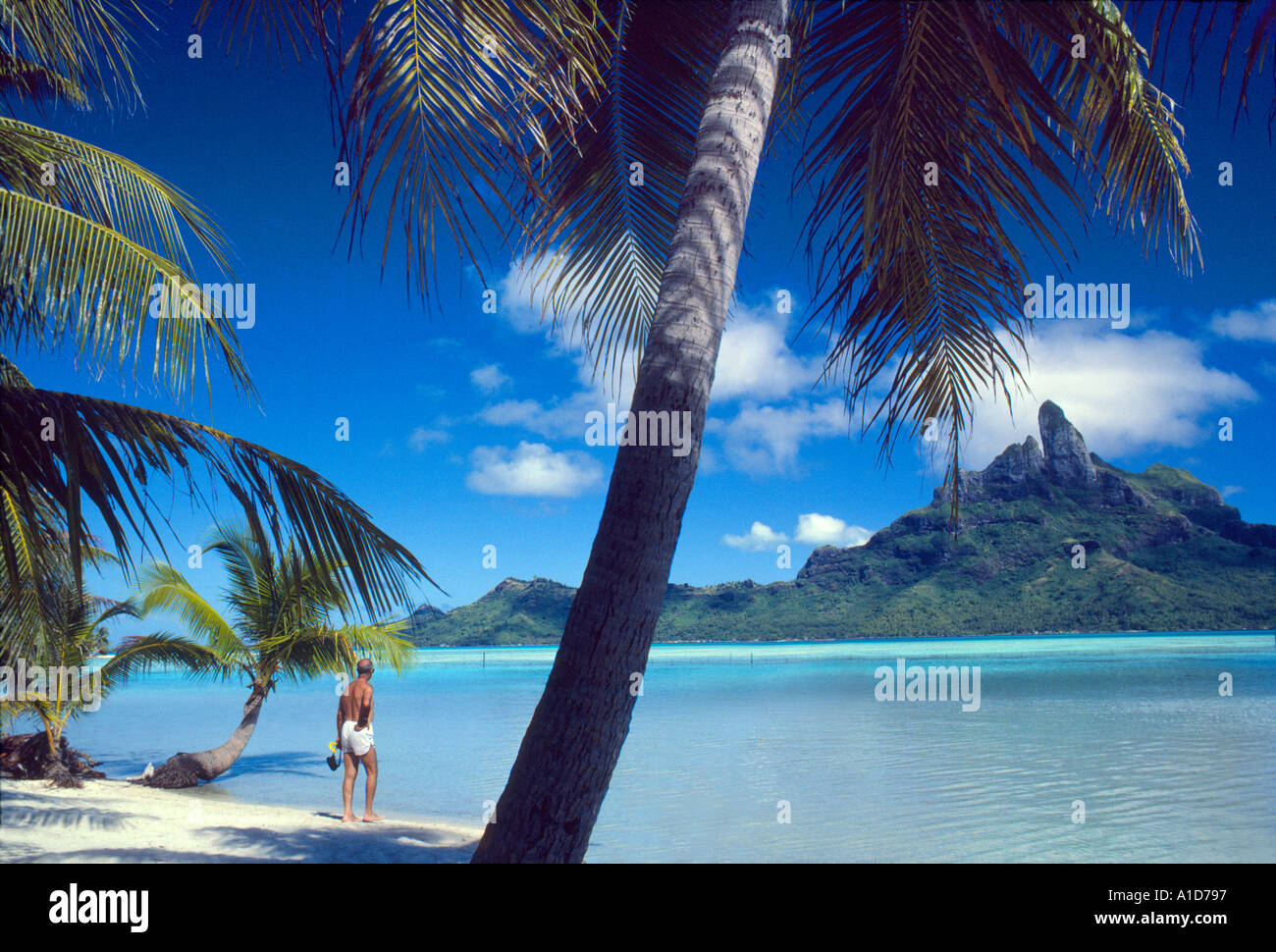 Bora Bora Lagoon Tahiti South Pacific Stock Photo - Alamy