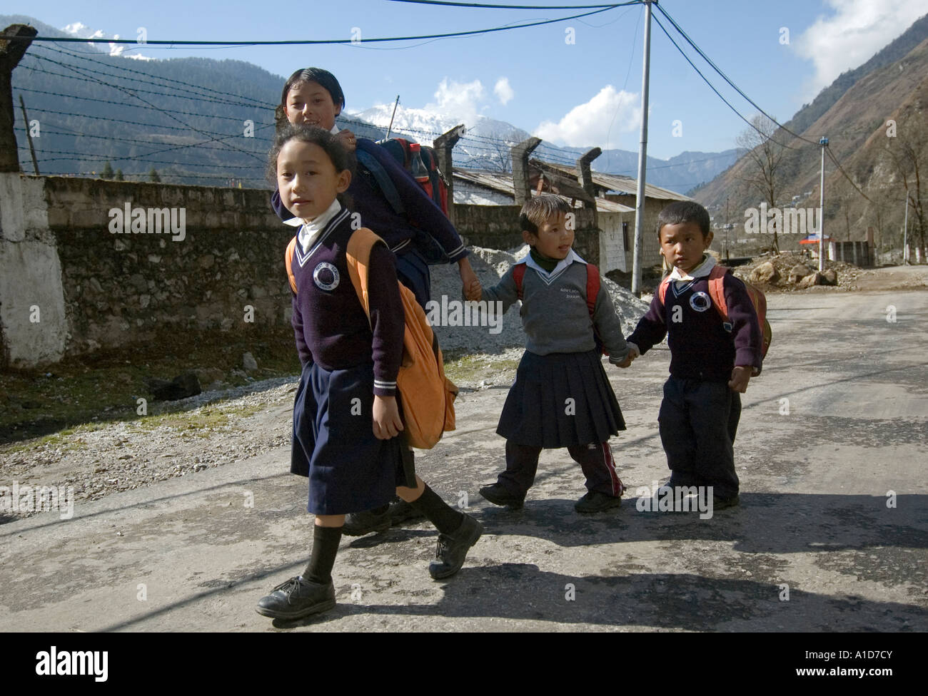 School Boys Sikkim India High Resolution Stock Photography and Images - Alamy